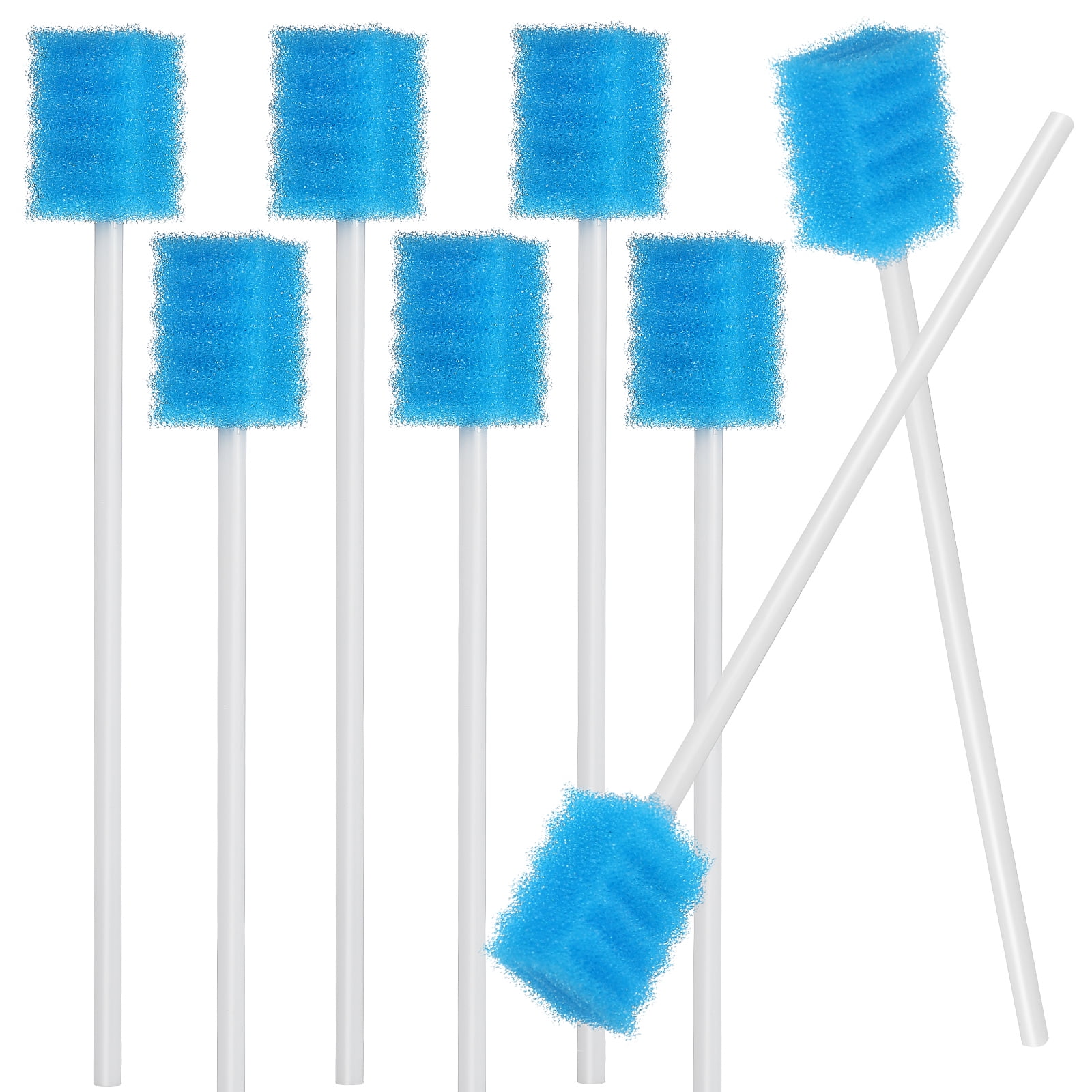 100 Pcs Soft Sponge Stick Swabs for Oral Use Assorted Color Effective ...