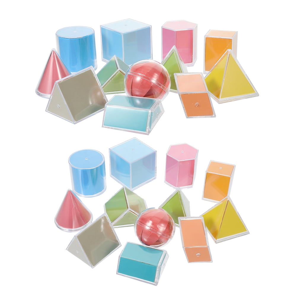 Ulthilift 2 Sets of Geometric Solids Geometry Manipulative Geometric ...