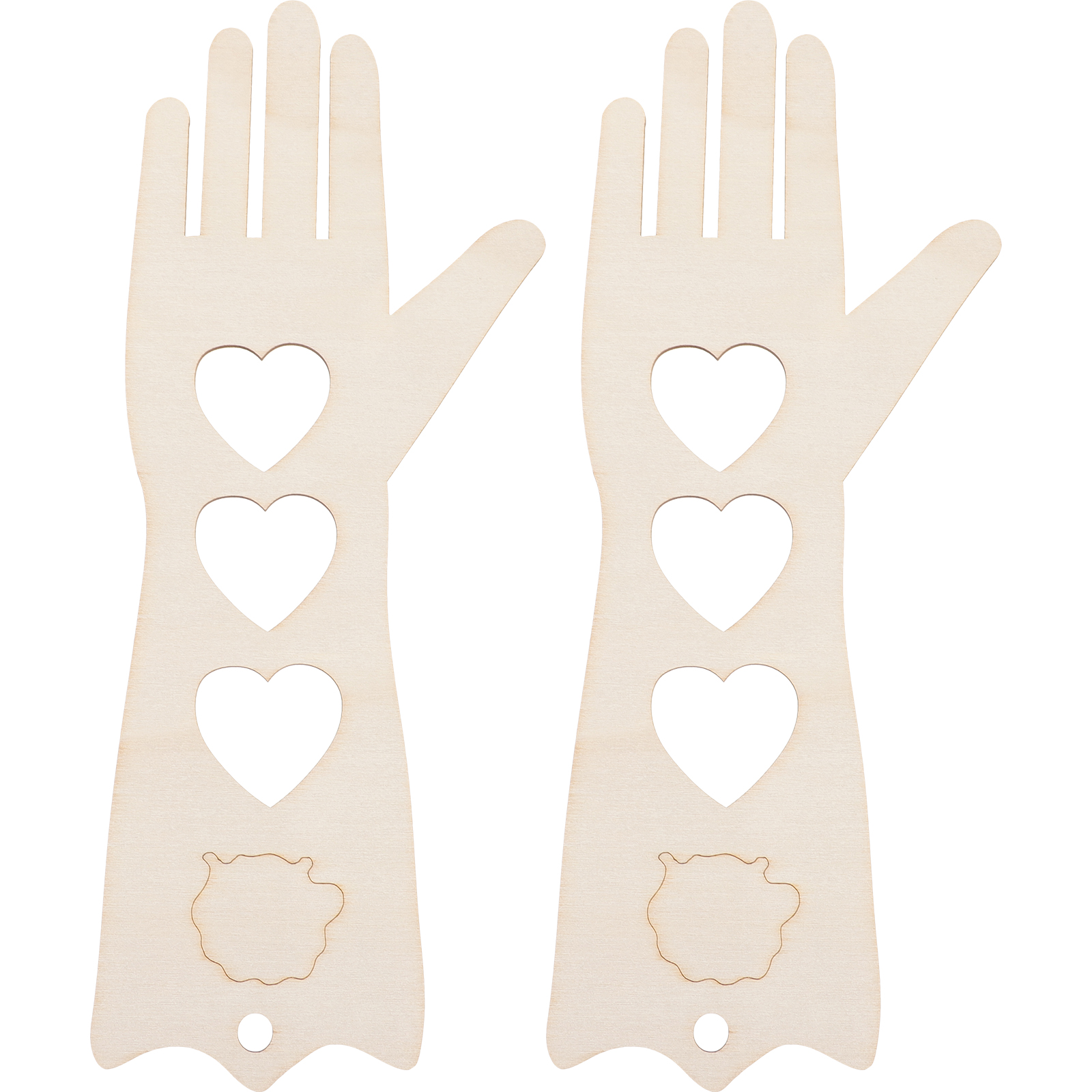 Ulthilift 2pcs Wooden Mitten Blockers Gloves Template Holders Gloves ...