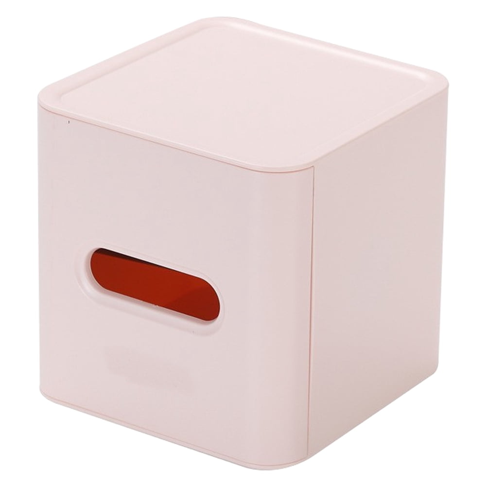 Pink Plastic Tissue Box Cover for Storage Use Safe and Reusable Simple ...