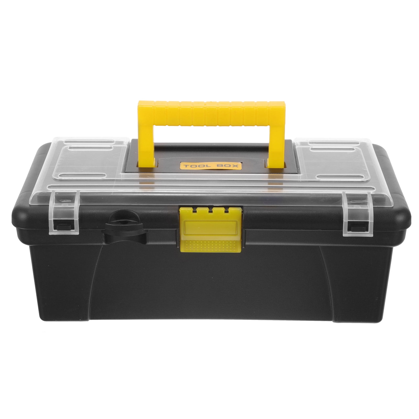 YUYUETIME Sturdy Tool Box Black Multi Functional Storage Carrying Tools ...