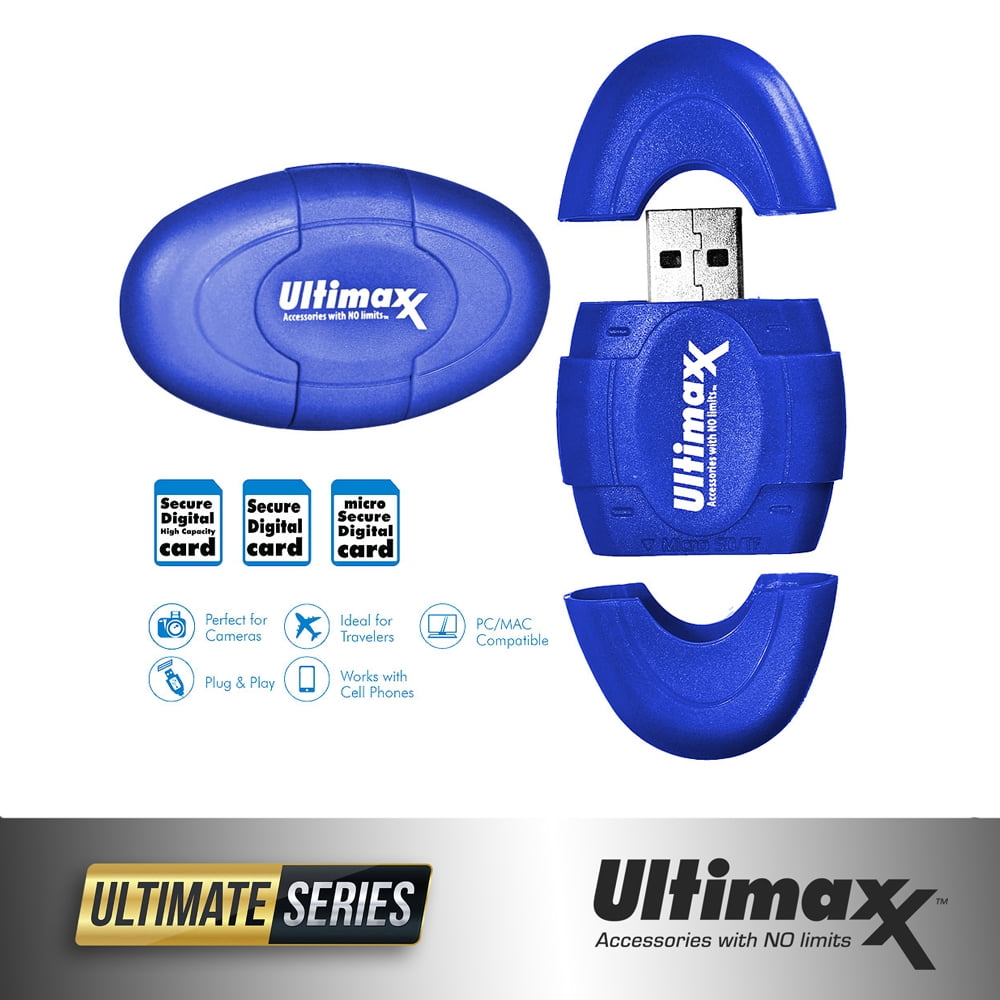 ULTIMAXX Multi High Speed SD SDHC SDXC Micro SD Card Reader - Walmart.com