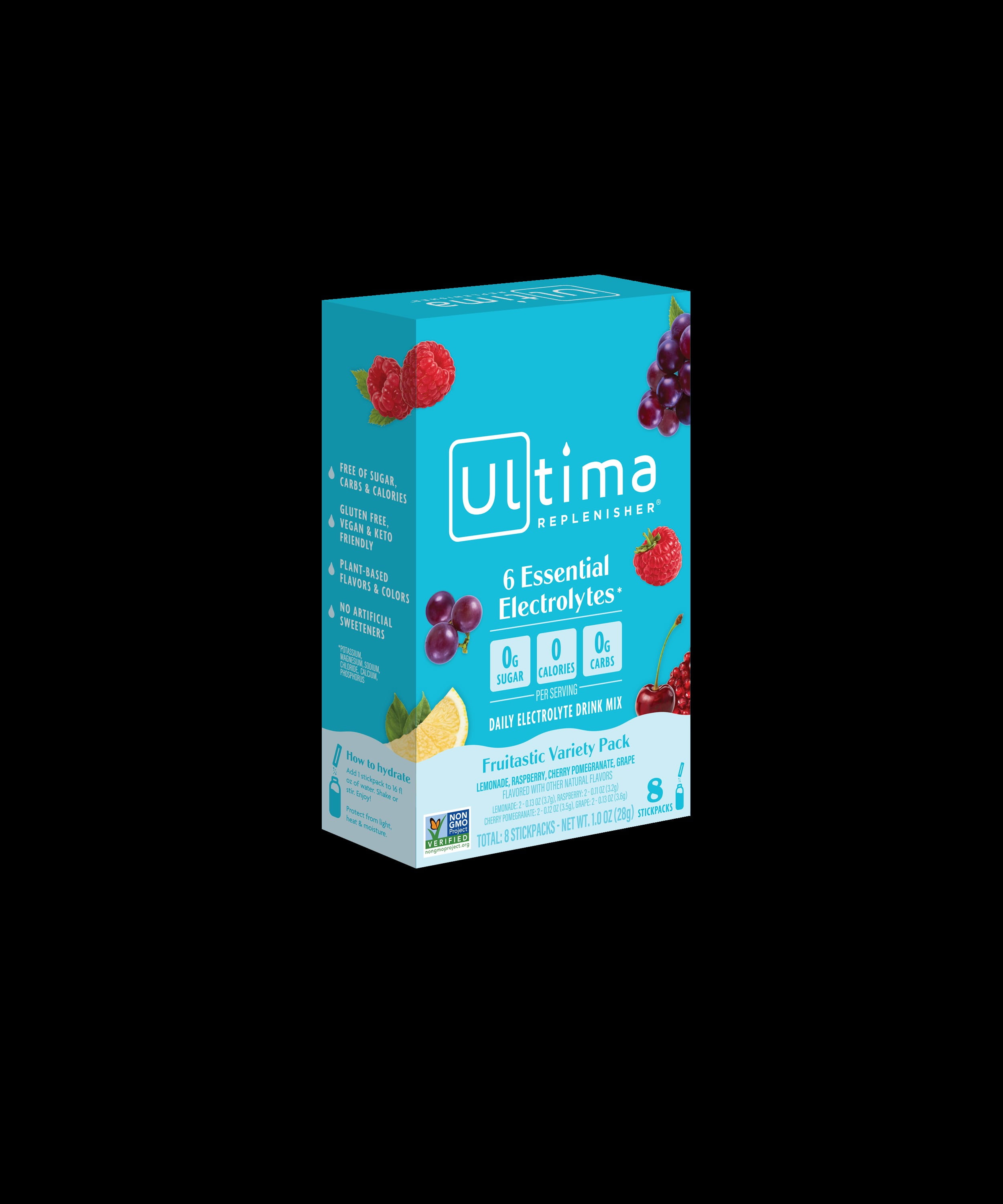 Ultima Replenisher Fruitastic Variety Pack 8 Count Electrolyte ...