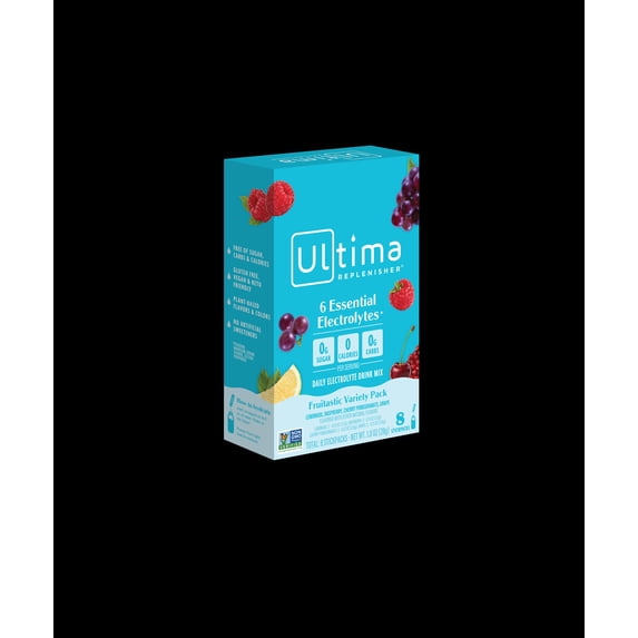 Ultima Replenisher Fruitastic Variety Pack 8 Count Electrolyte ...