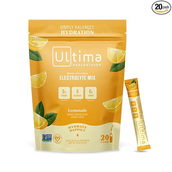 Ultima Replenisher Hydration Electrolyte Packets- 20 Count- Keto ...