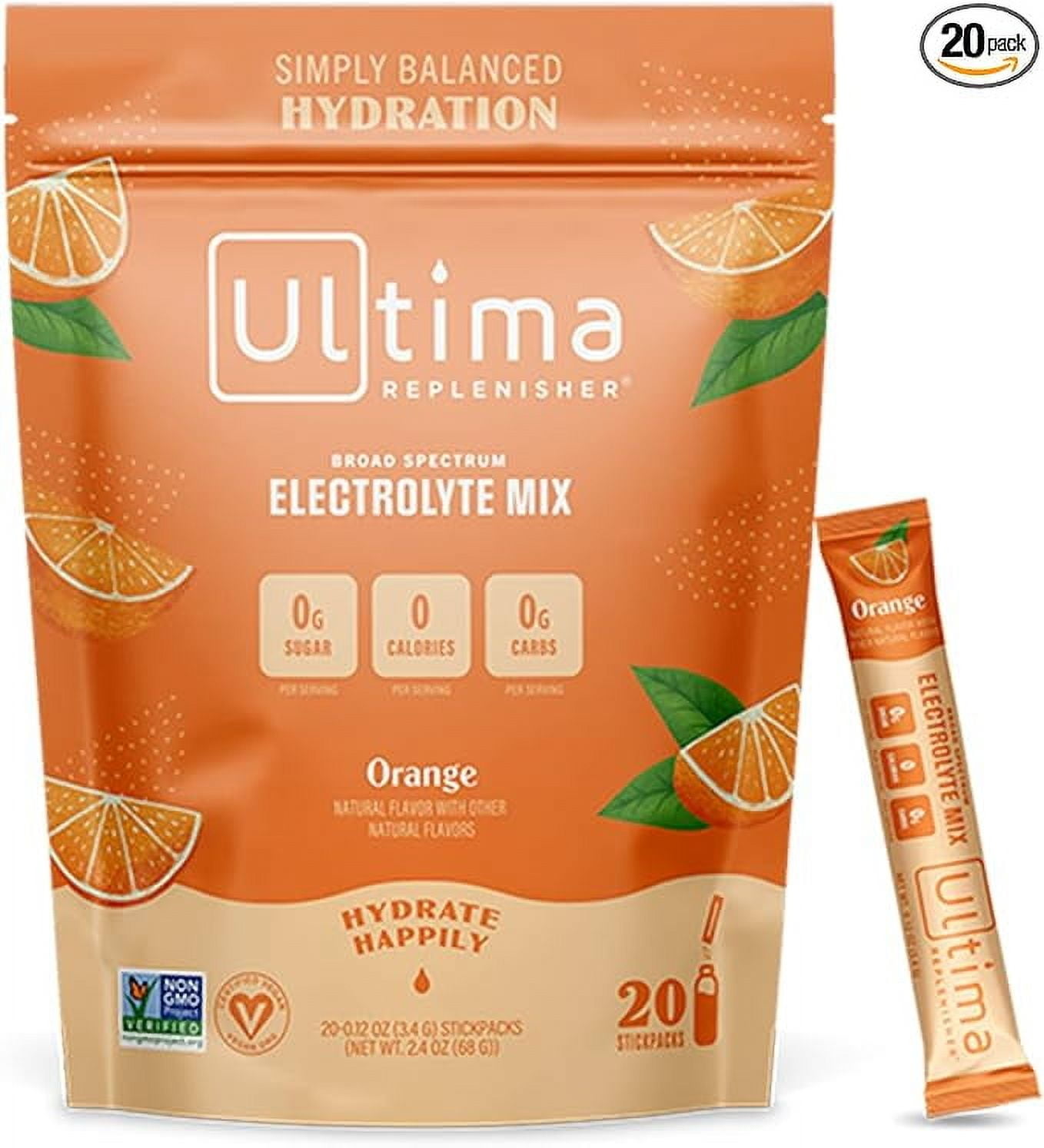 Ultima Replenisher Hydration Electrolyte Packets- 20 Count- Keto ...