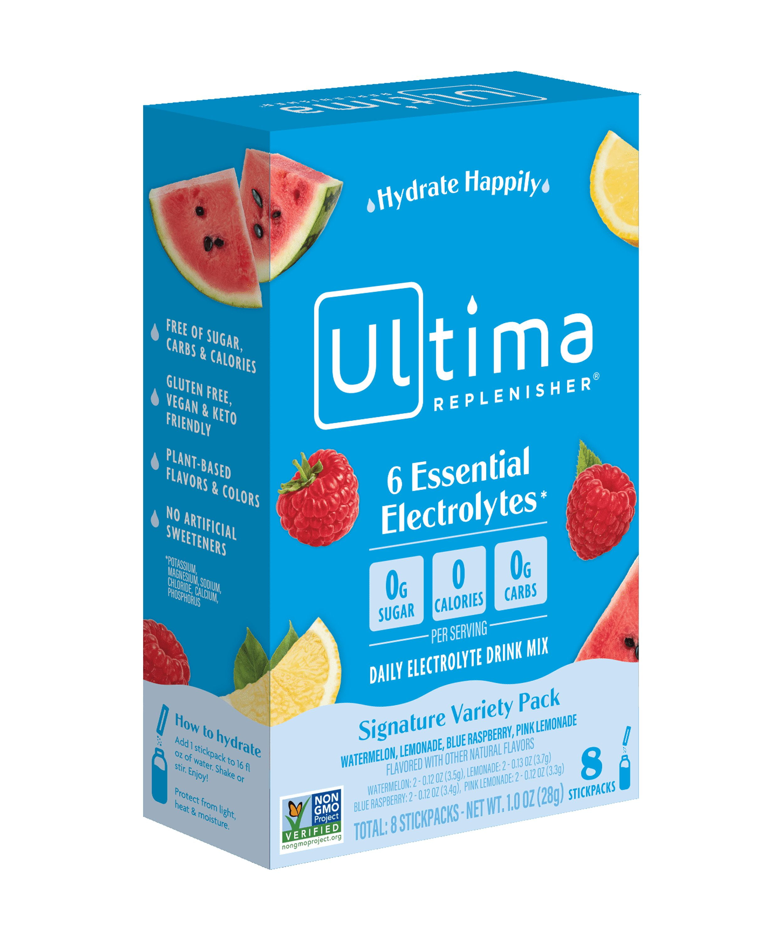 Ultima Replenisher, Signautre Variety Pack, 8 Count, Electrolyte ...