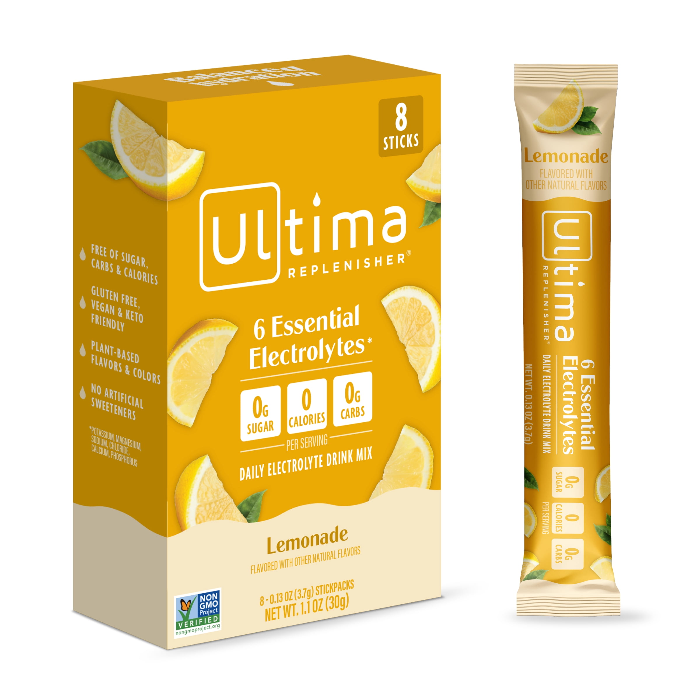Ultima Replenisher, Electrolyte Drink Mix Packets, Sugar Free Daily ...