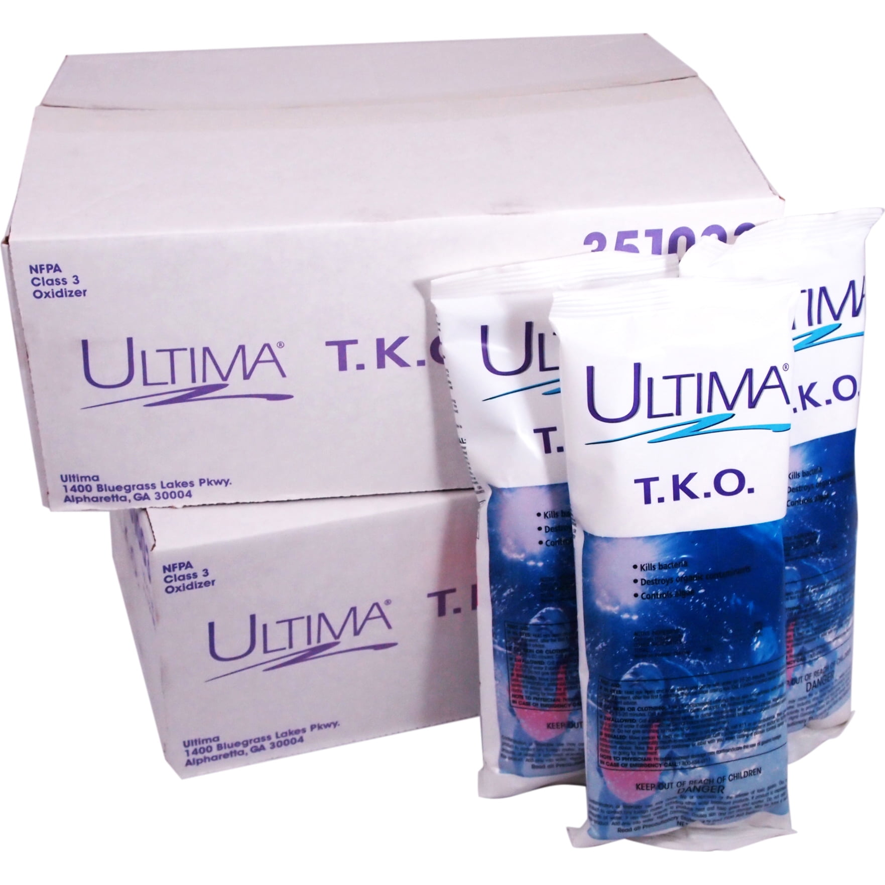 Ultima T.K.O. Chlorinating Shock Treatment for Swimming Pools, 24 Pack ...