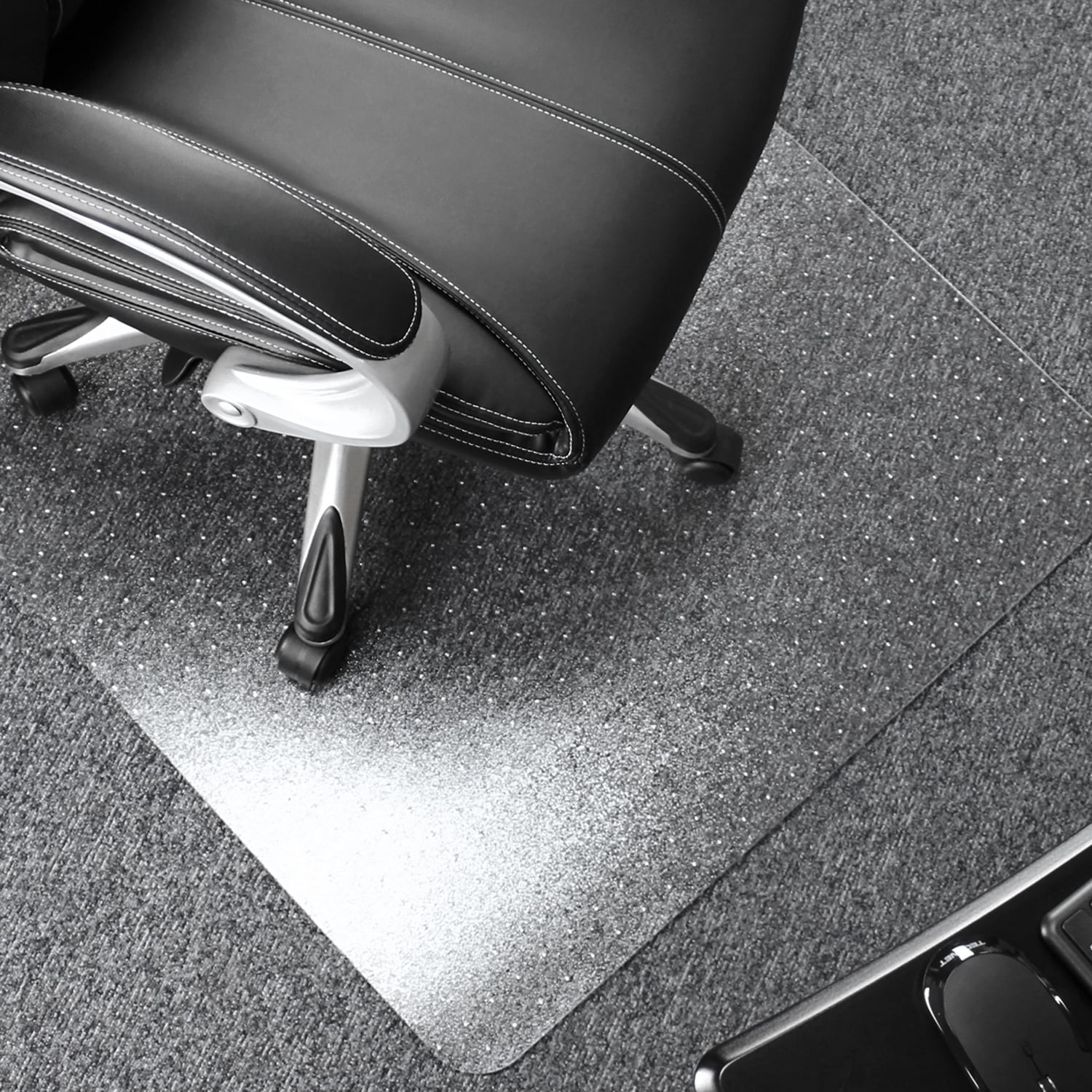 Ultimat® Polycarbonate Rectangular Chair Mat for Carpets over 1/2" - 48 ...