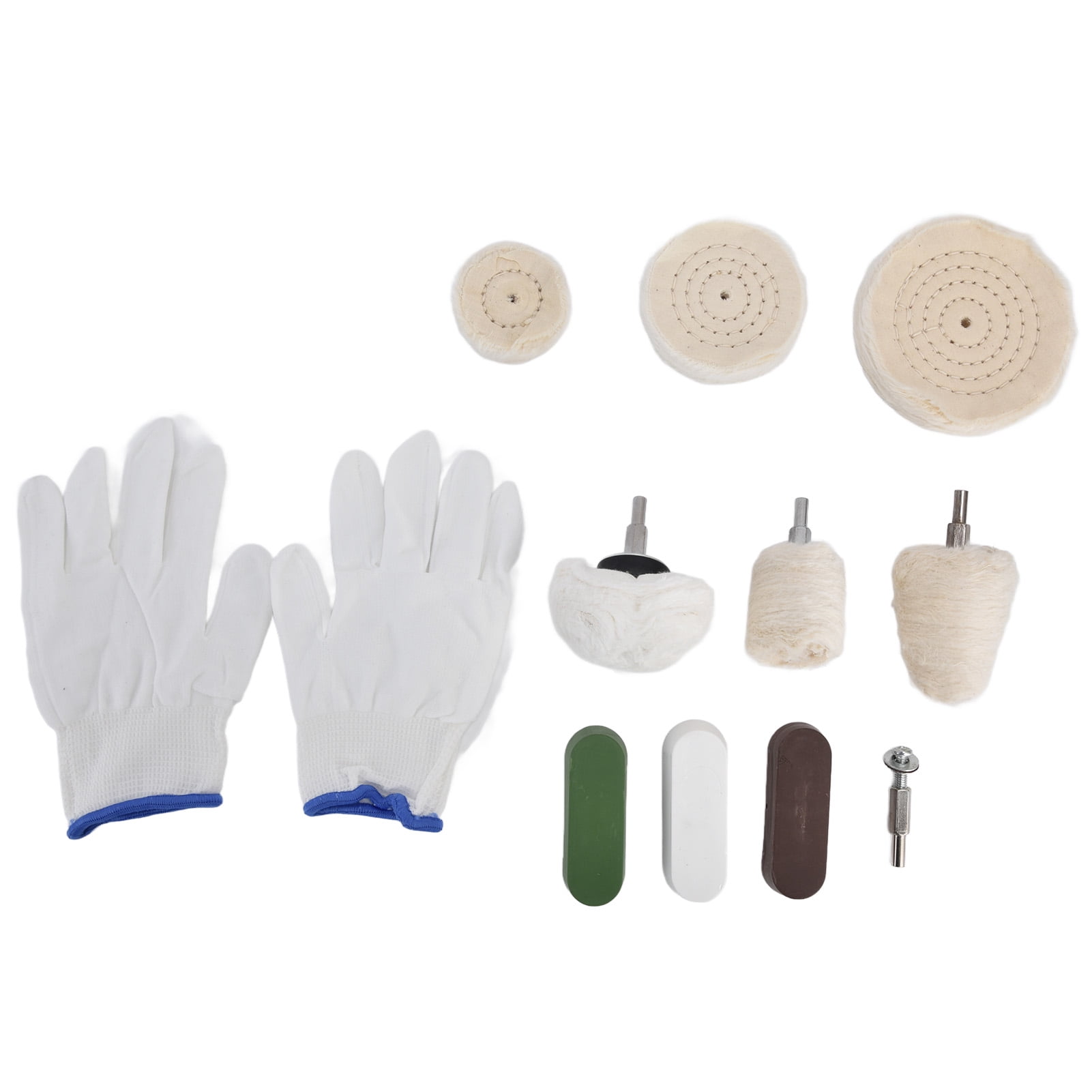 Ultimate 11-Piece Polishing Buffing Wheels Kit with Cotton Flannel ...