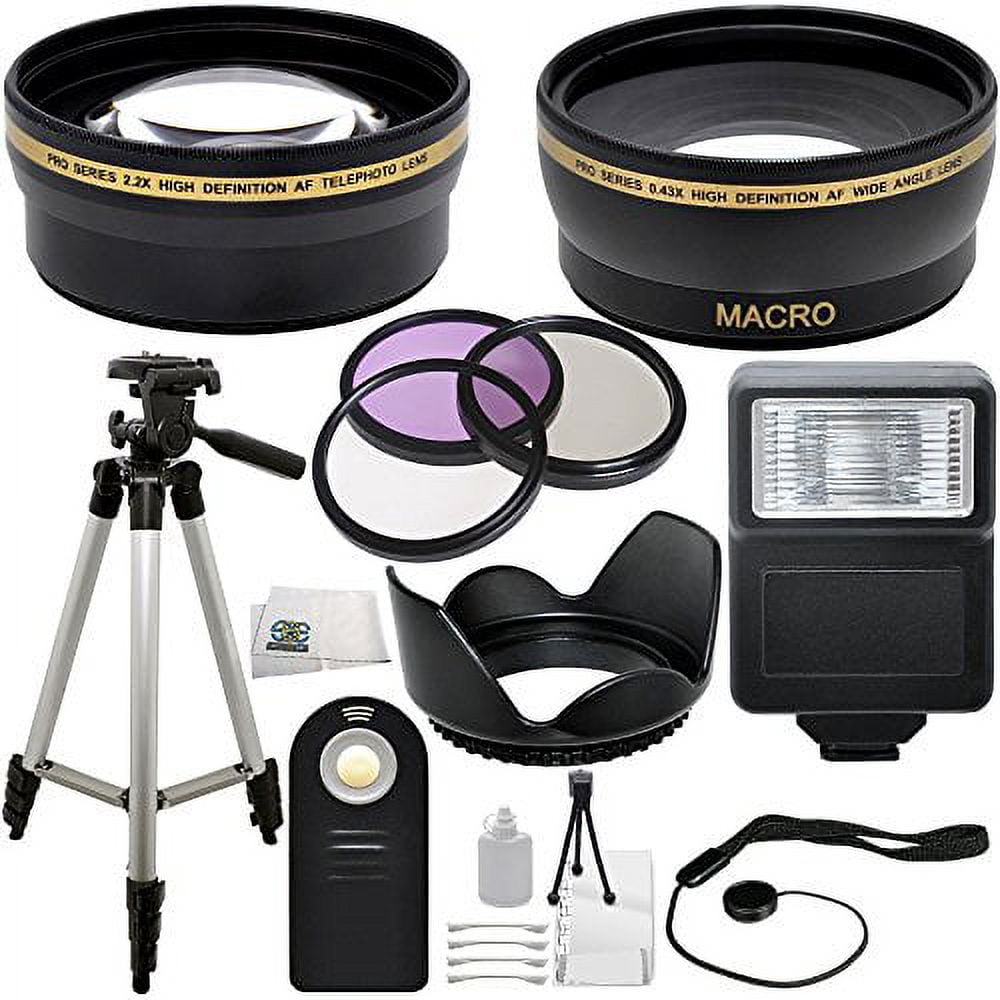 Ultimate Accessory Bundle Kit For Canon Rebel T1i, T2, T3i, T4i, T5i ...