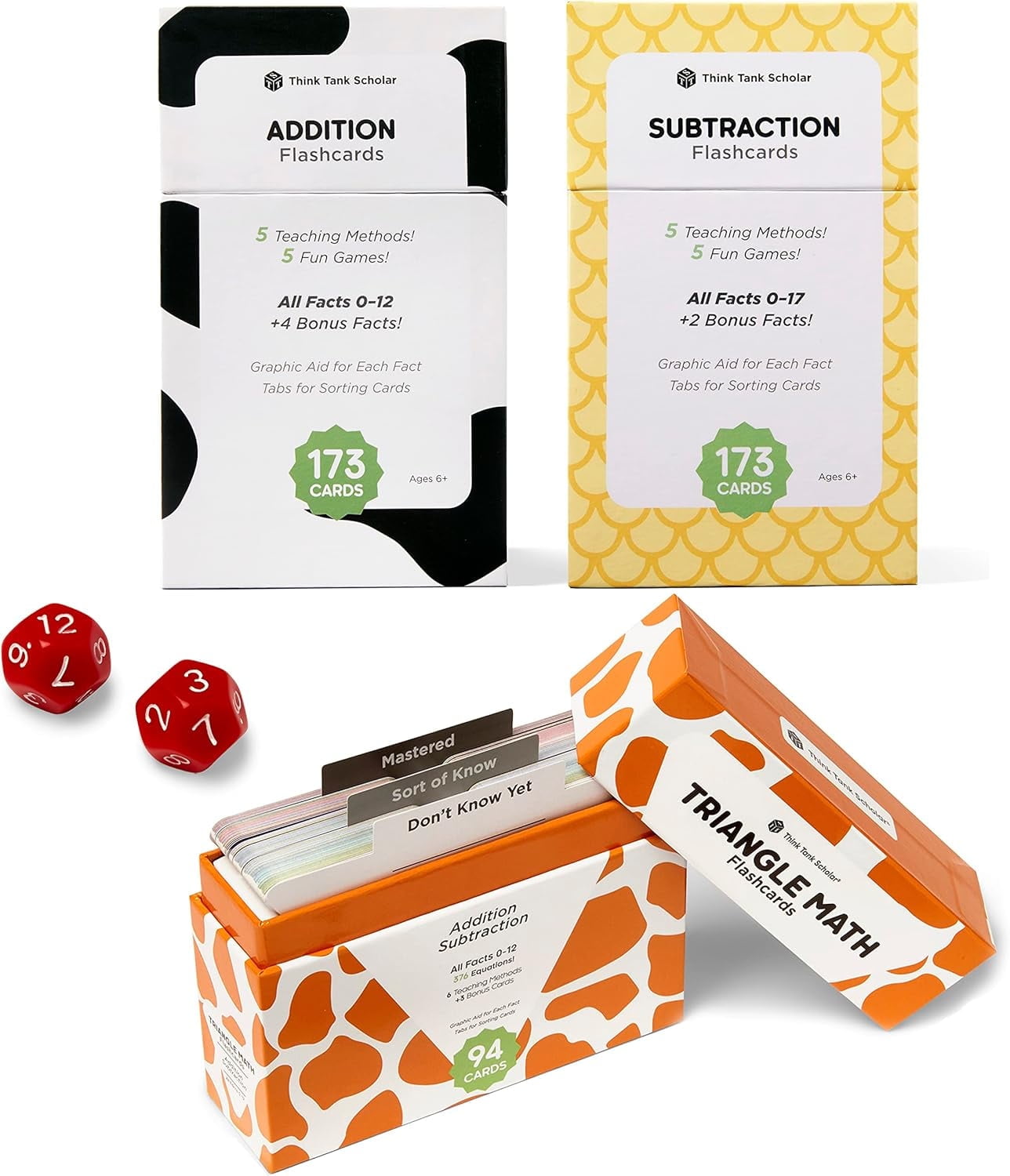 Ultimate Addition & Subtraction Math Mastery Flash Cards Bundle: 722 ...