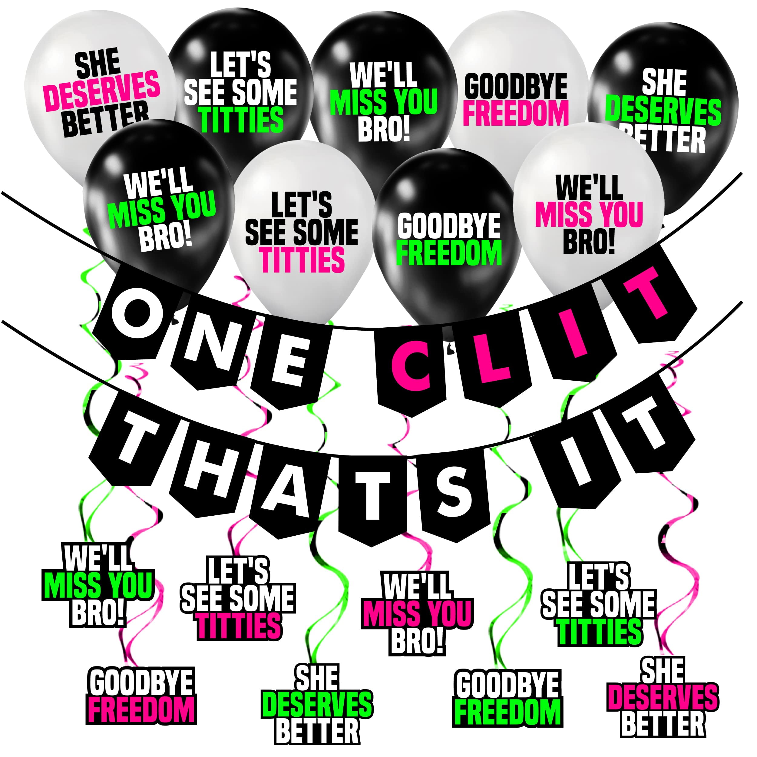 Ultimate Bachelor Party Decorations Pack - Hilarious Ideas, Favors, and ...