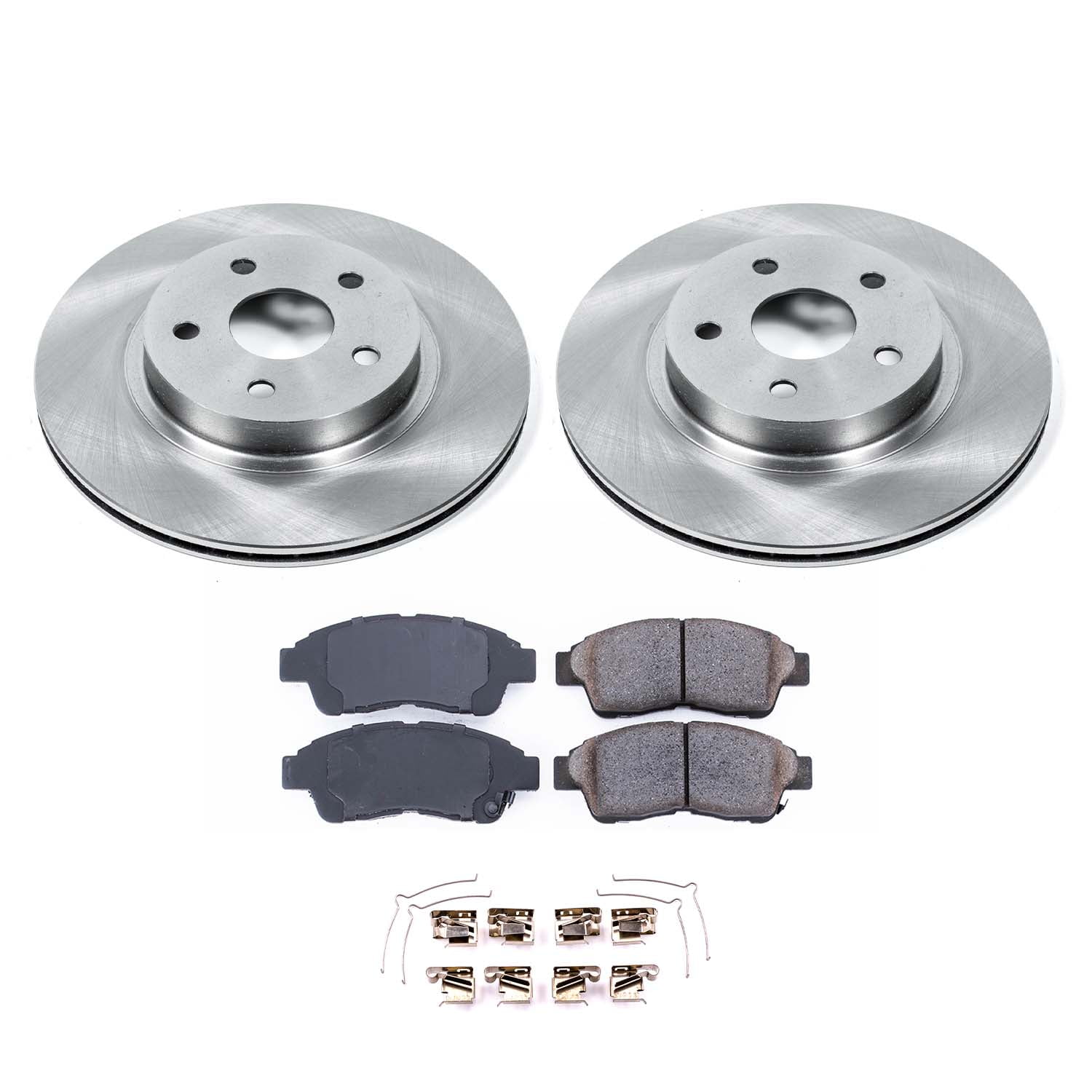 Ultimate Brakes Front Ceramic Brake Pad and Rotor Kit with Hardware ...