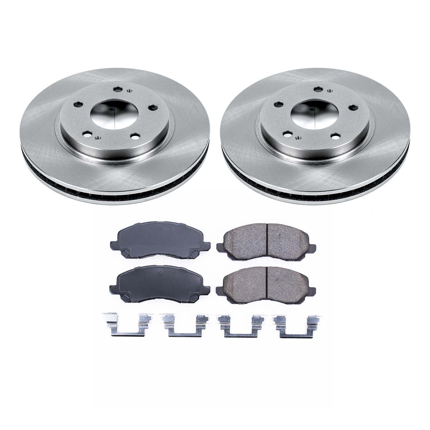 Ultimate Brakes Front Ceramic Brake Pad and Rotor Kit with Hardware ...
