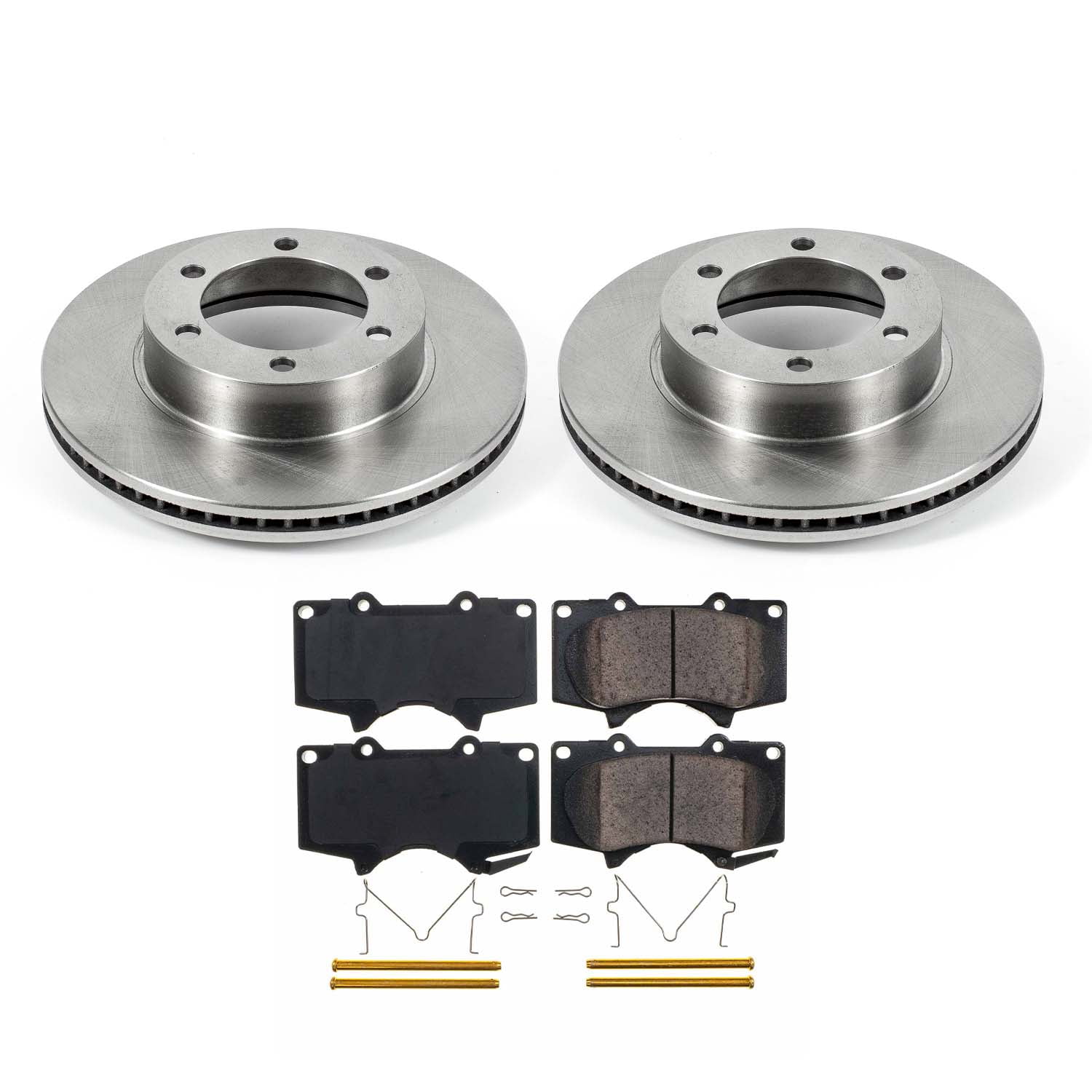Ultimate Brakes Front Ceramic Brake Pad and Rotor Kit with Hardware ...