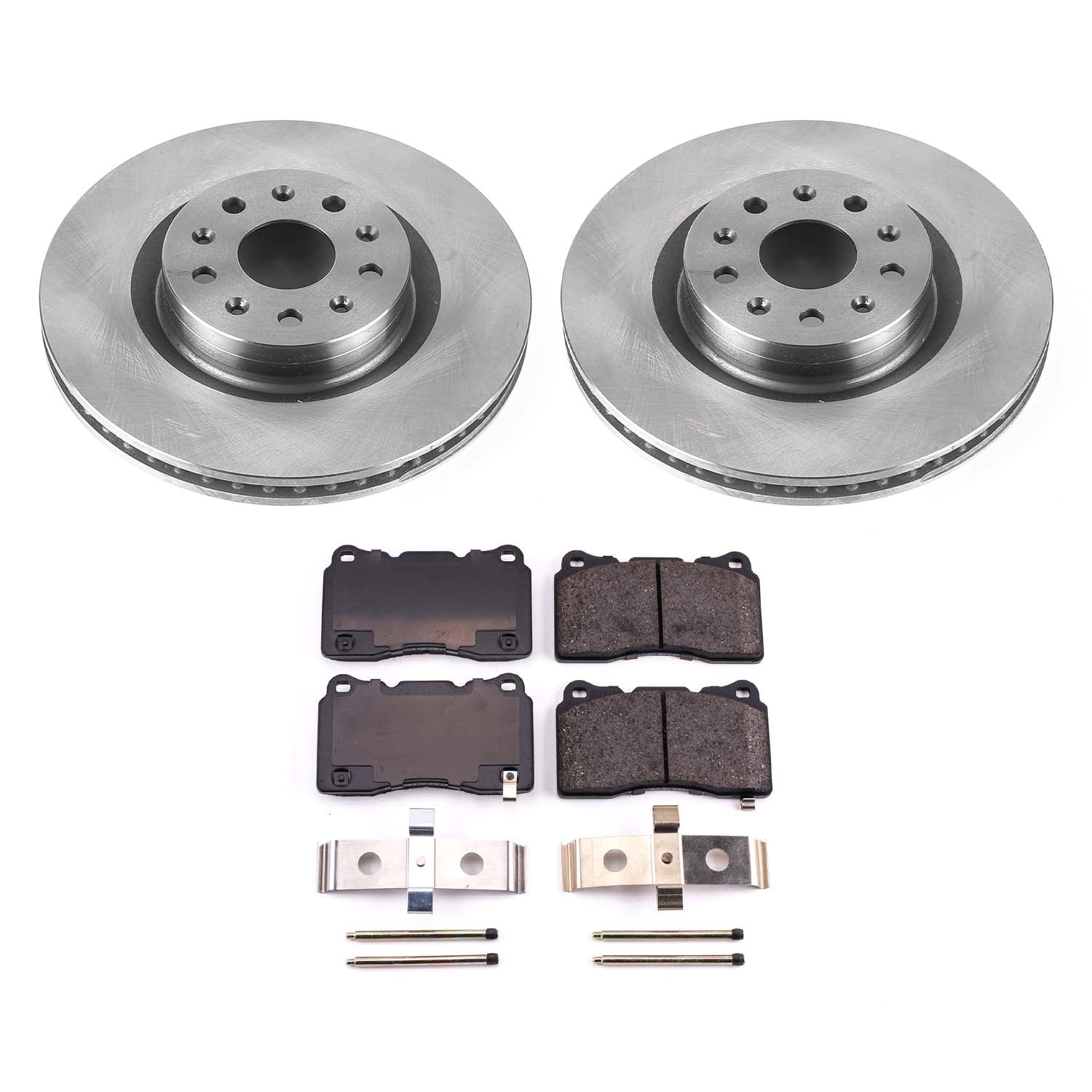 Ultimate Brakes Front Ceramic Brake Pad and Rotor Kit with Hardware ...
