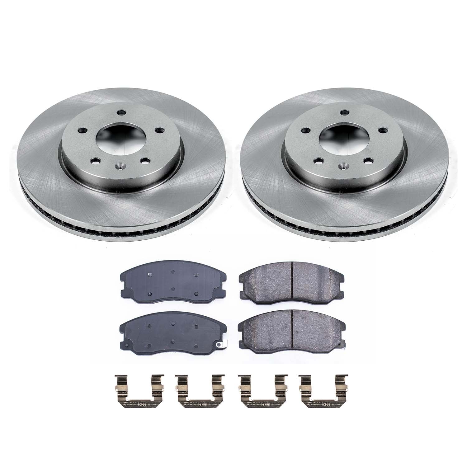 Ultimate Brakes Front Semi-Metallic Brake Pad and Rotor Kit with ...