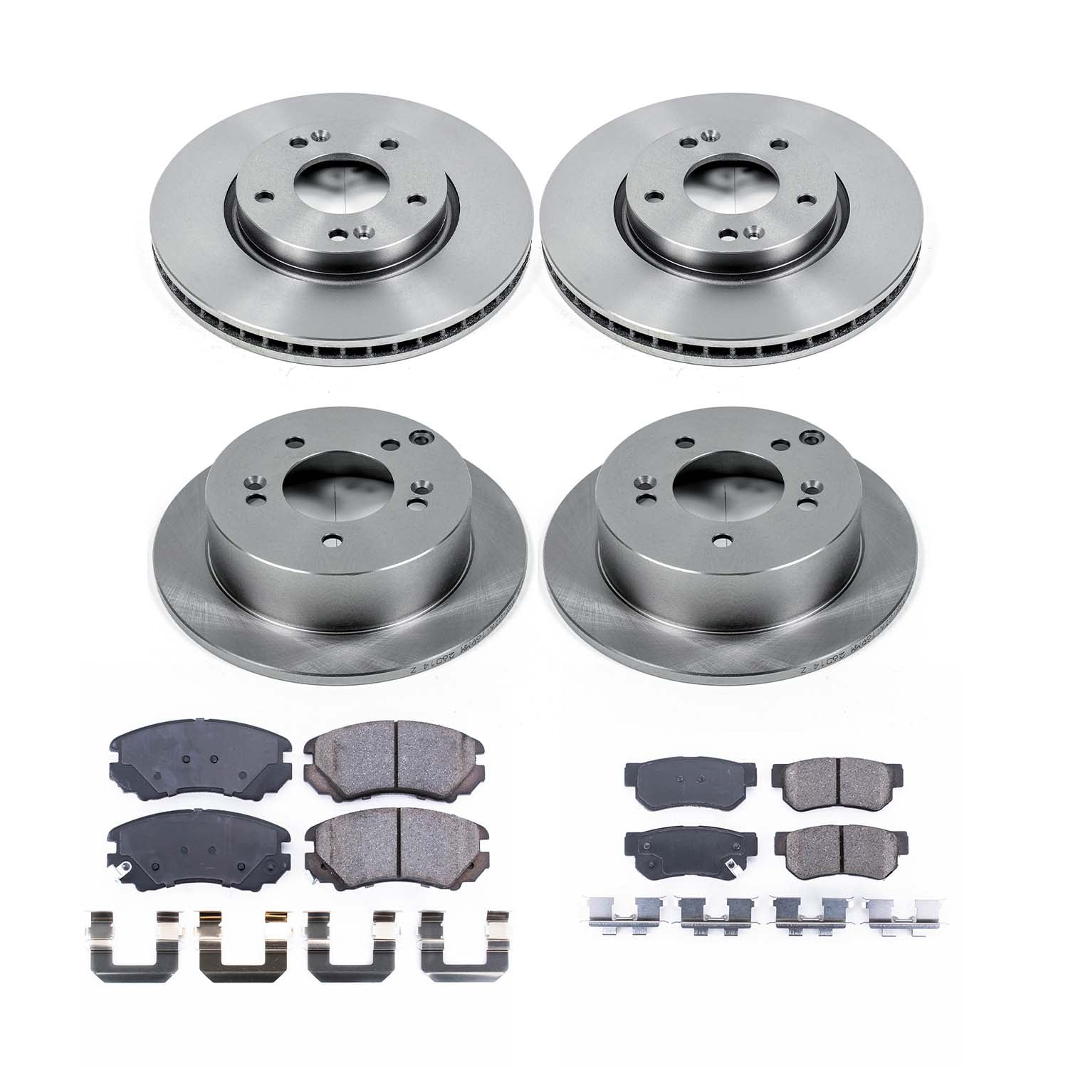 Ultimate Brakes Front and Rear Ceramic Brake Pad and Rotor Kit with ...