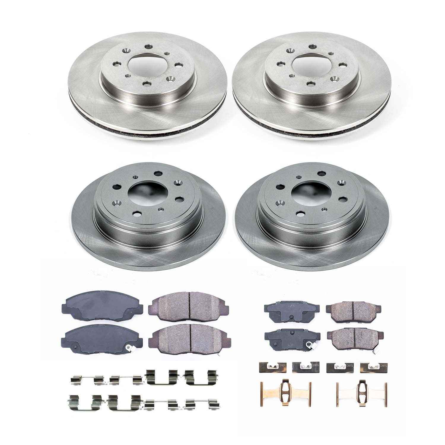 Ultimate Brakes Front and Rear Ceramic Brake Pad and Rotor Kit with ...