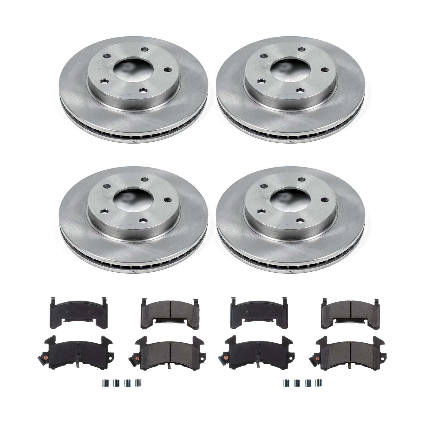 Ultimate Brakes Front and Rear Ceramic Brake Pad and Rotor Kit with ...