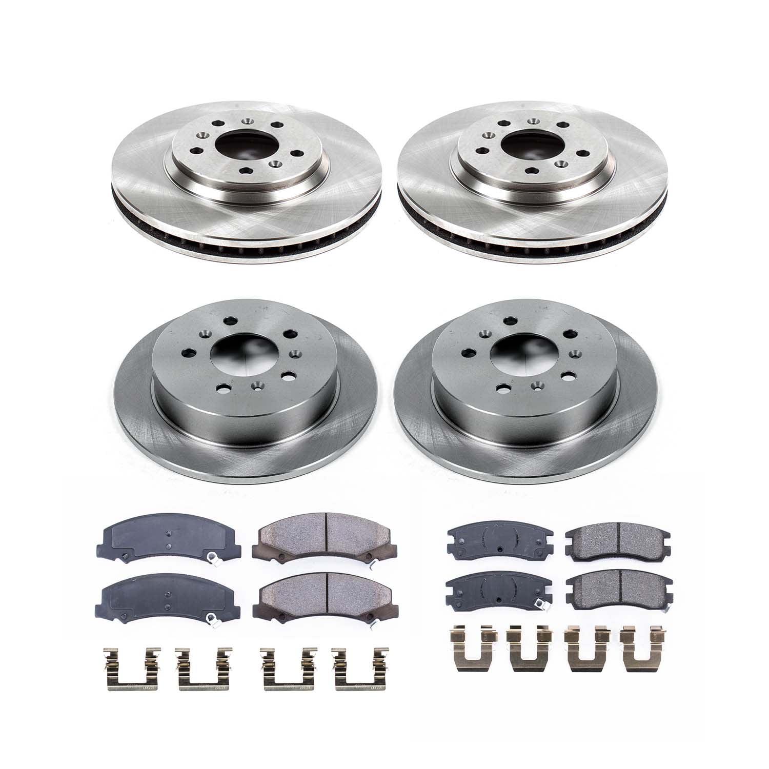 Ultimate Brakes Front and Rear Ceramic Brake Pad and Rotor Kit with ...