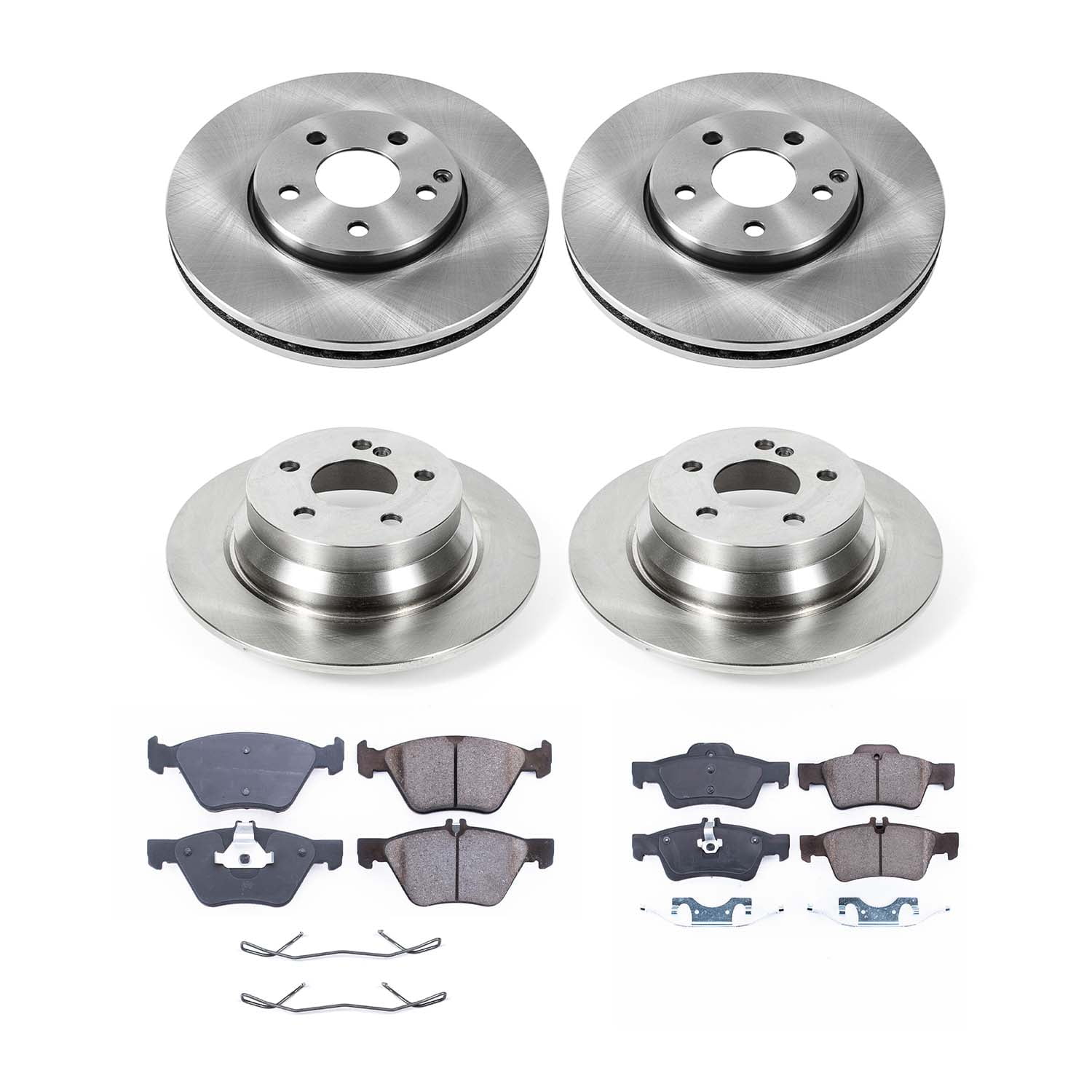 Ultimate Brakes Front and Rear Ceramic Brake Pad and Rotor Kit with ...