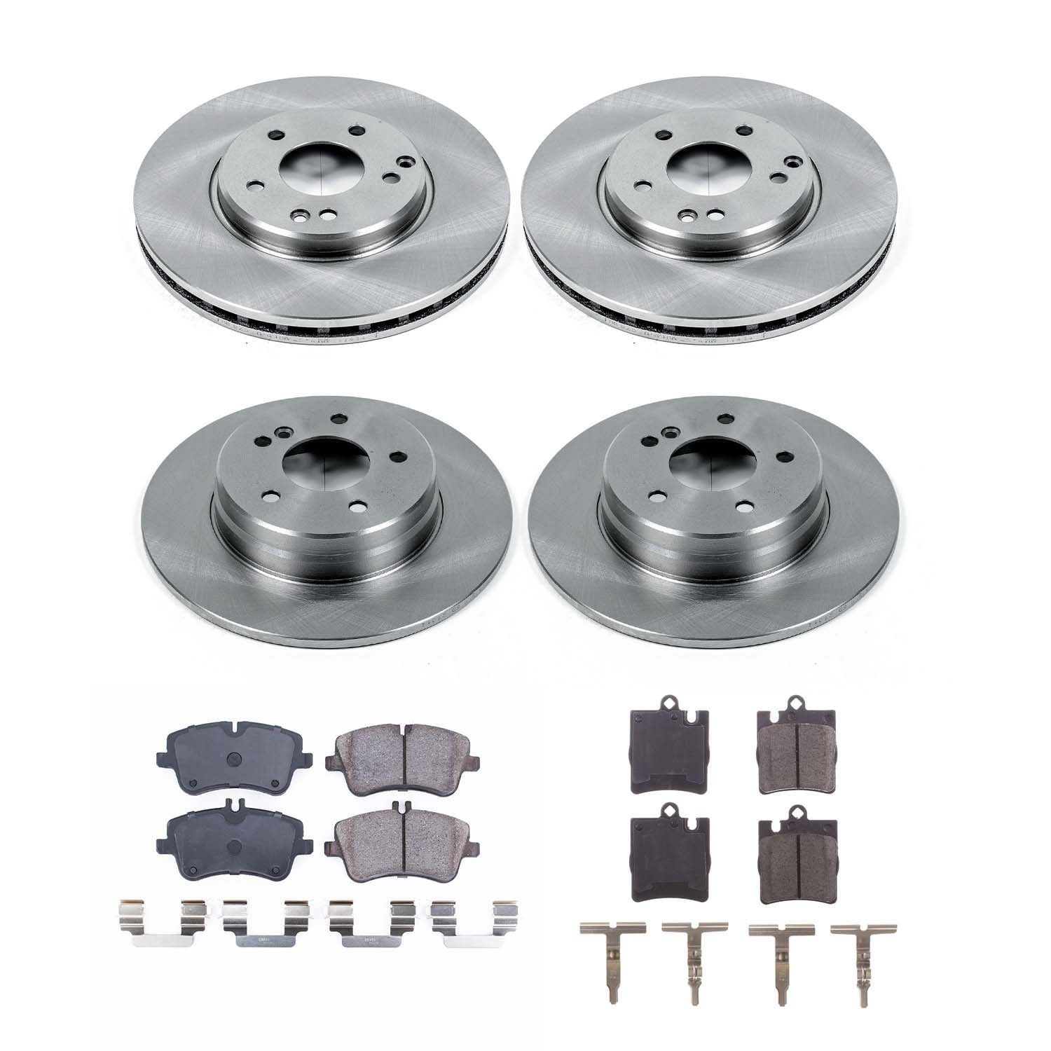 Ultimate Brakes Front and Rear Ceramic Brake Pad and Rotor Kit with ...