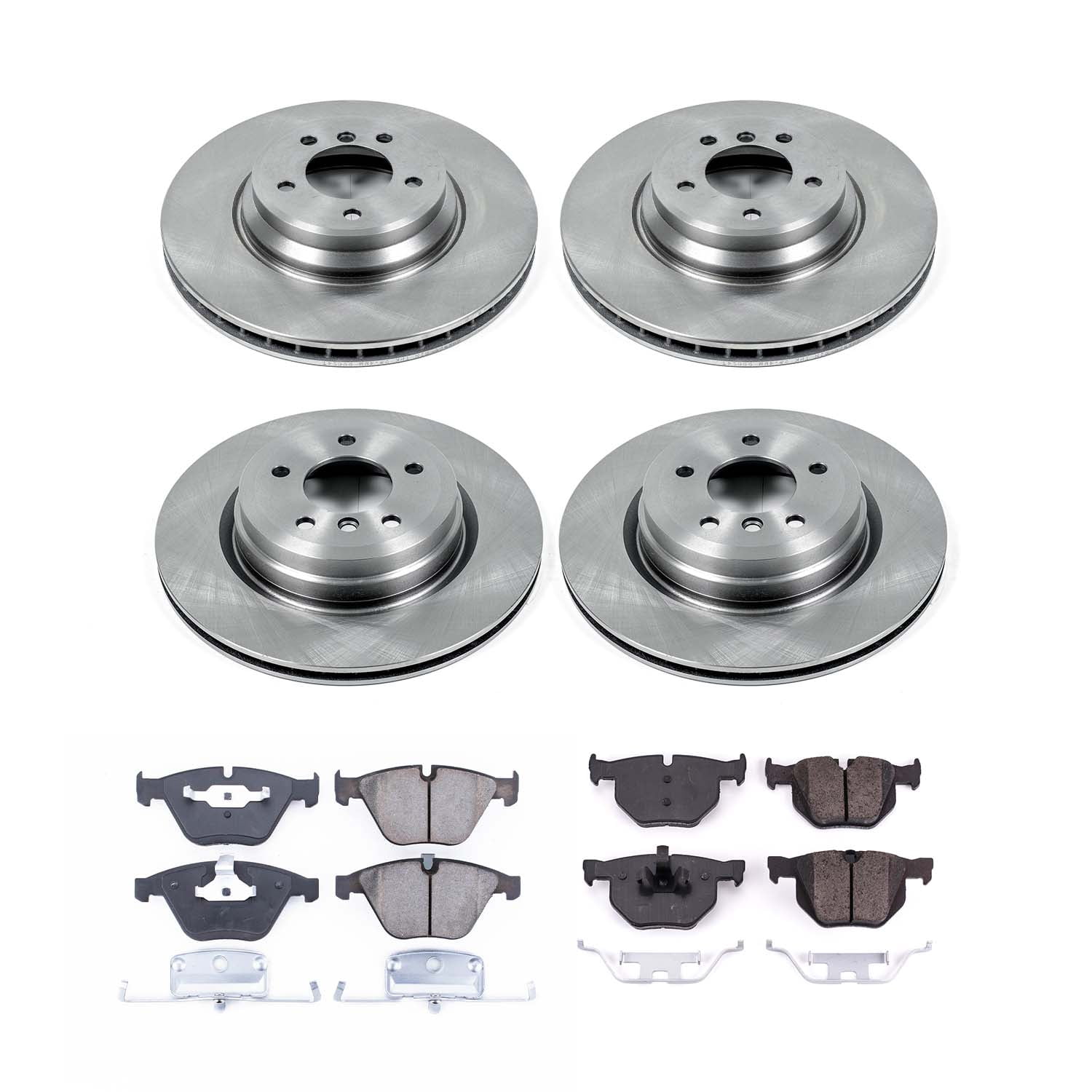 Ultimate Brakes Front and Rear Ceramic Brake Pad and Rotor Kit with ...