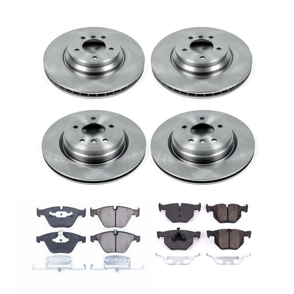 Ultimate Brakes Front and Rear Ceramic Brake Pad and Rotor Kit with ...