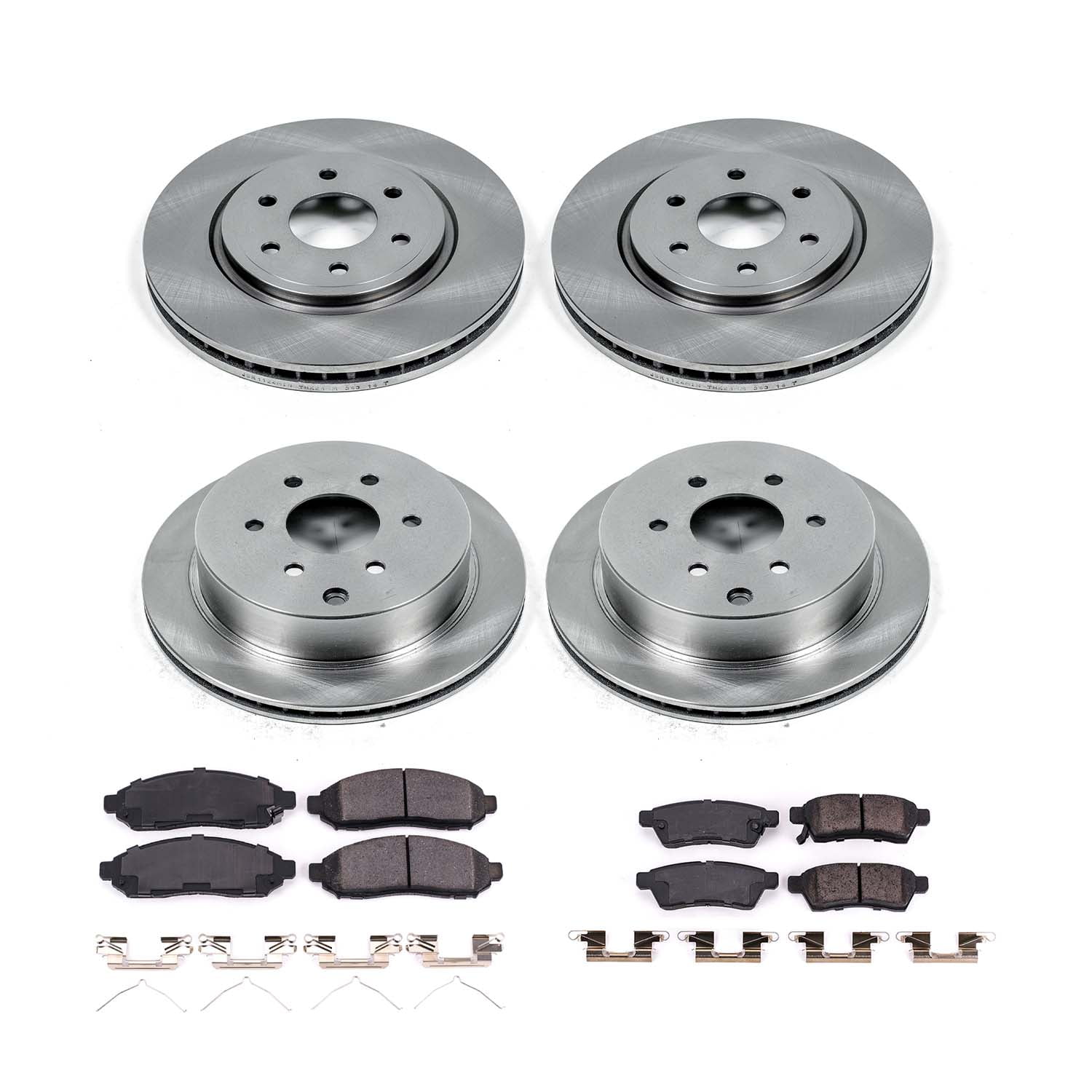 Ultimate Brakes Front and Rear Ceramic Brake Pad and Rotor Kit with ...