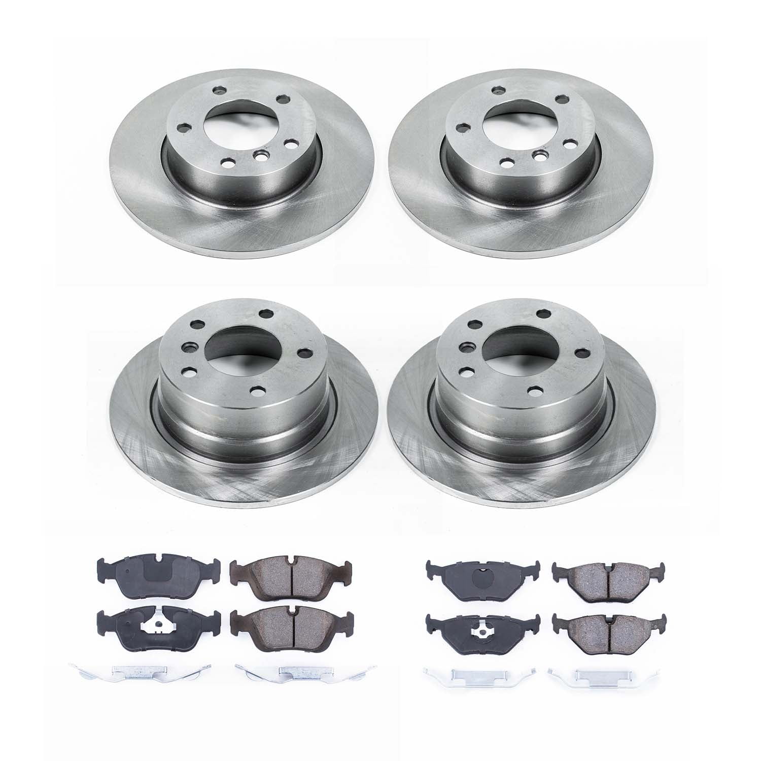 Ultimate Brakes Front and Rear Ceramic Brake Pad and Rotor Kit with ...