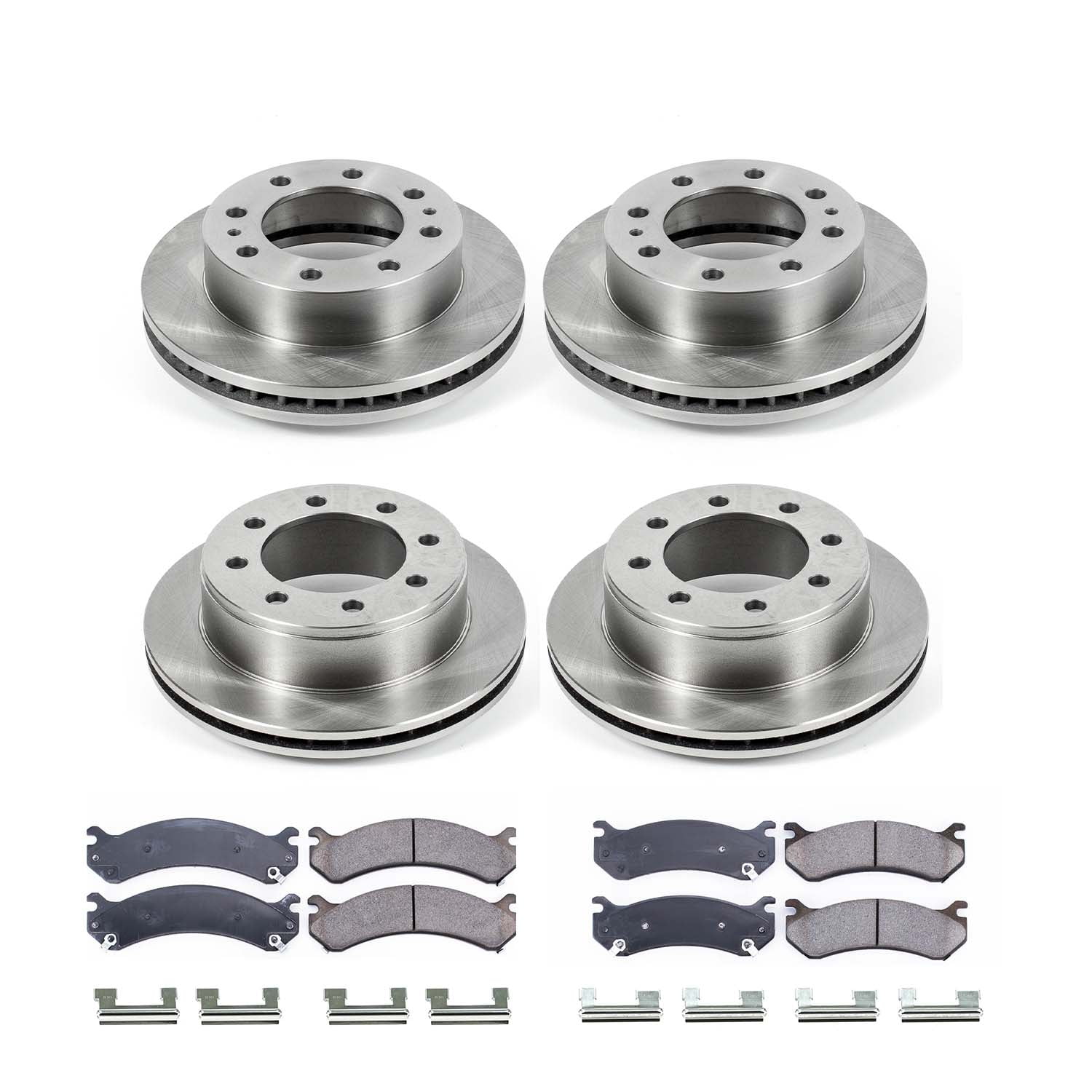 Ultimate Brakes Front and Rear Ceramic Brake Pad and Rotor Kit with ...