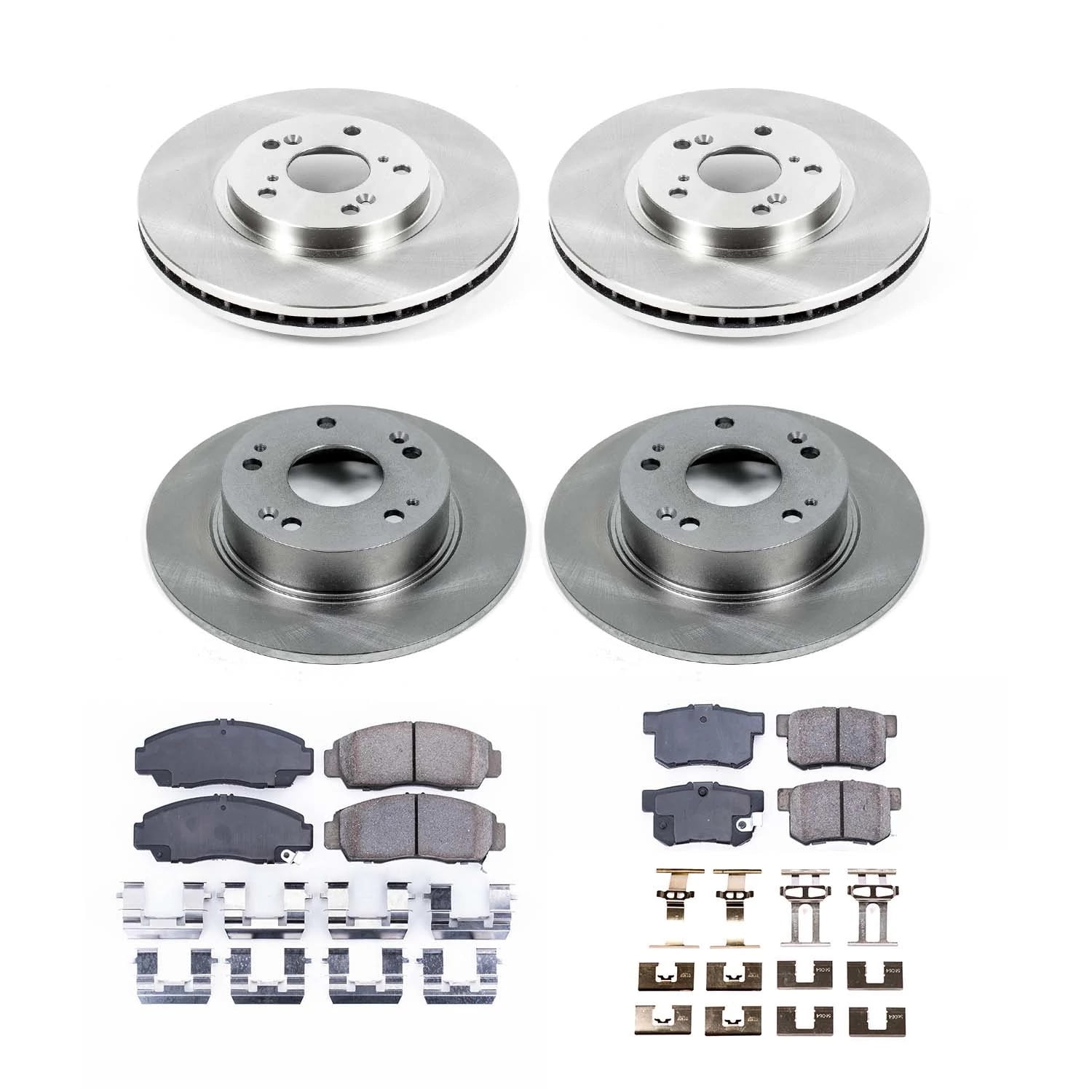 Ultimate Brakes Front and Rear Ceramic Brake Pad and Rotor Kit with ...