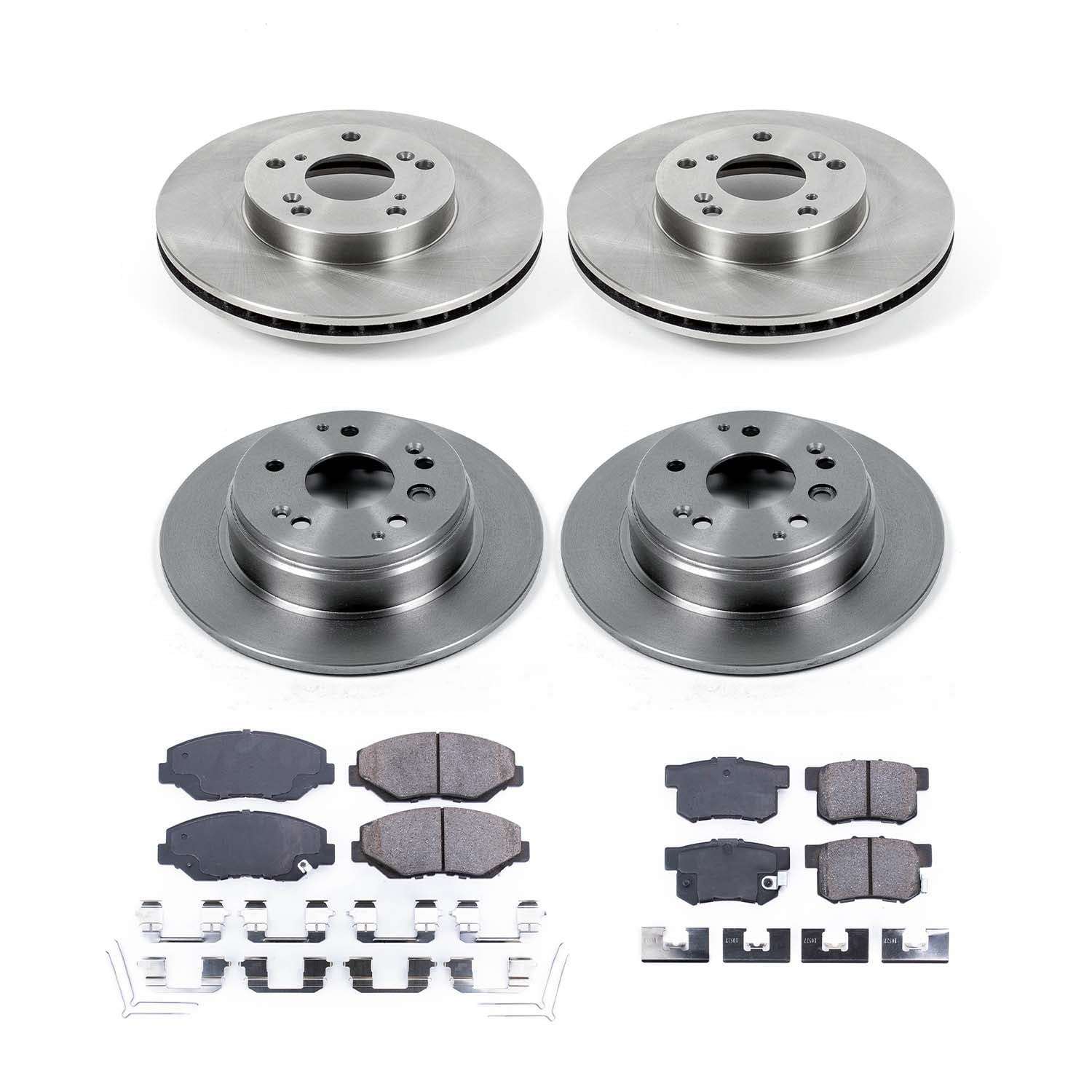 Ultimate Brakes Front and Rear Ceramic Brake Pad and Rotor Kit with ...