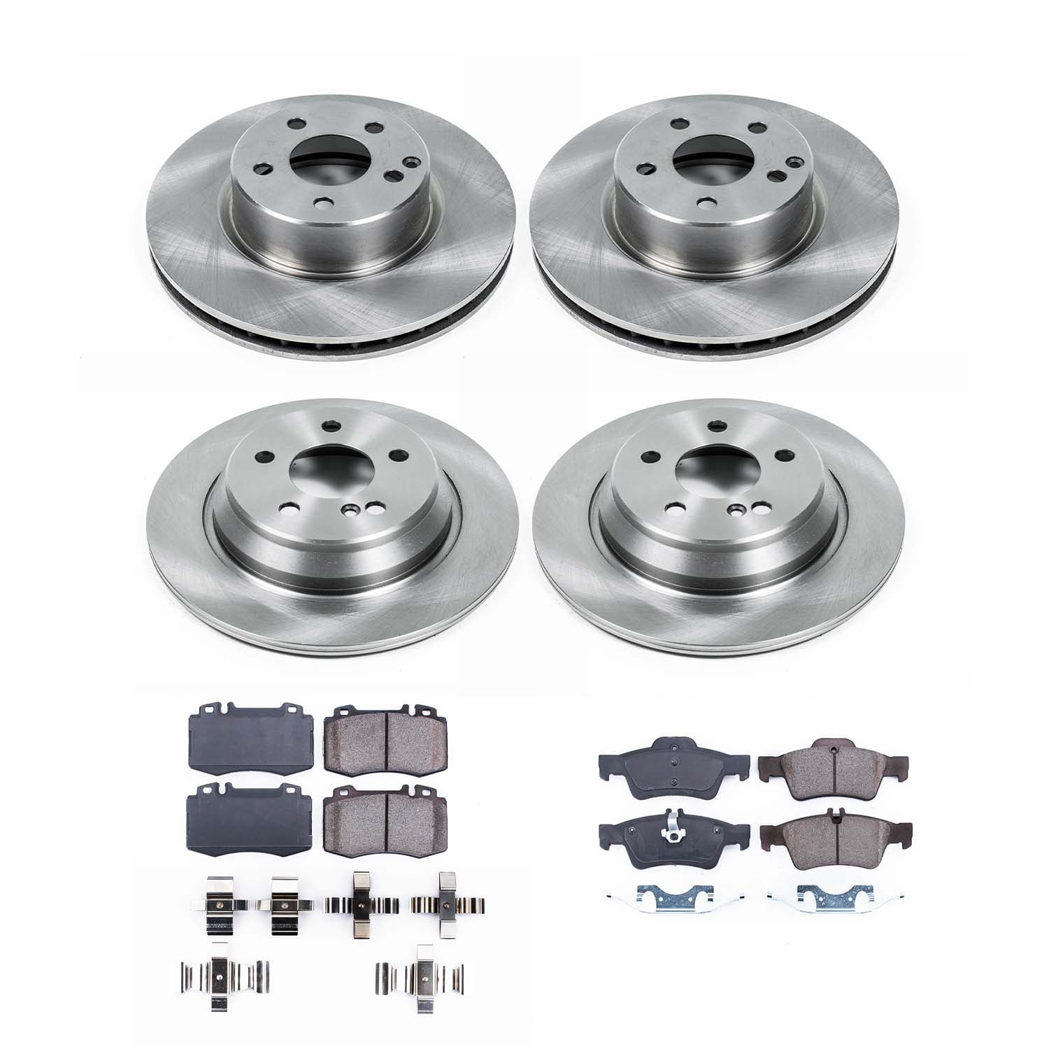 Ultimate Brakes Front and Rear Ceramic Brake Pad and Rotor Kit with ...