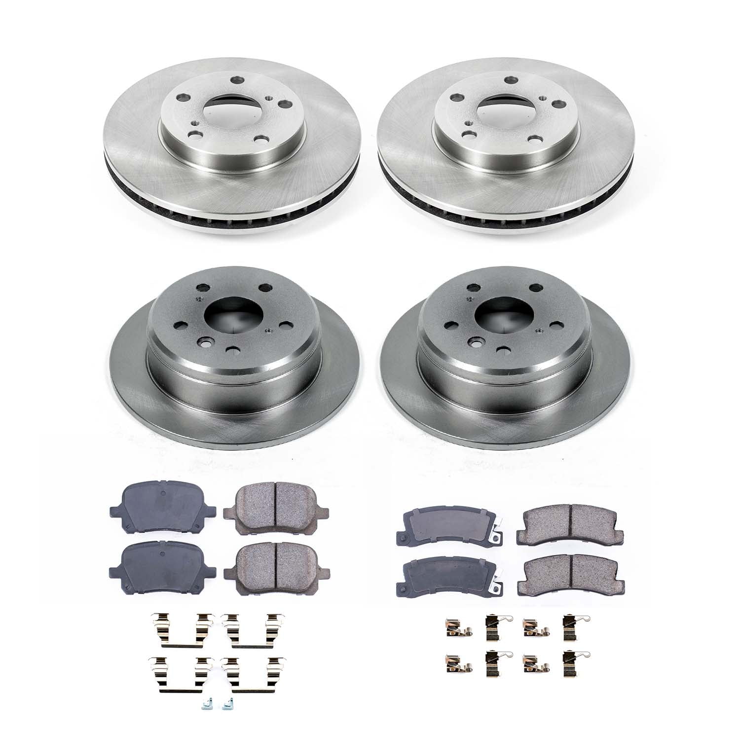 Ultimate Brakes Front and Rear Ceramic Brake Pad and Rotor Kit with ...