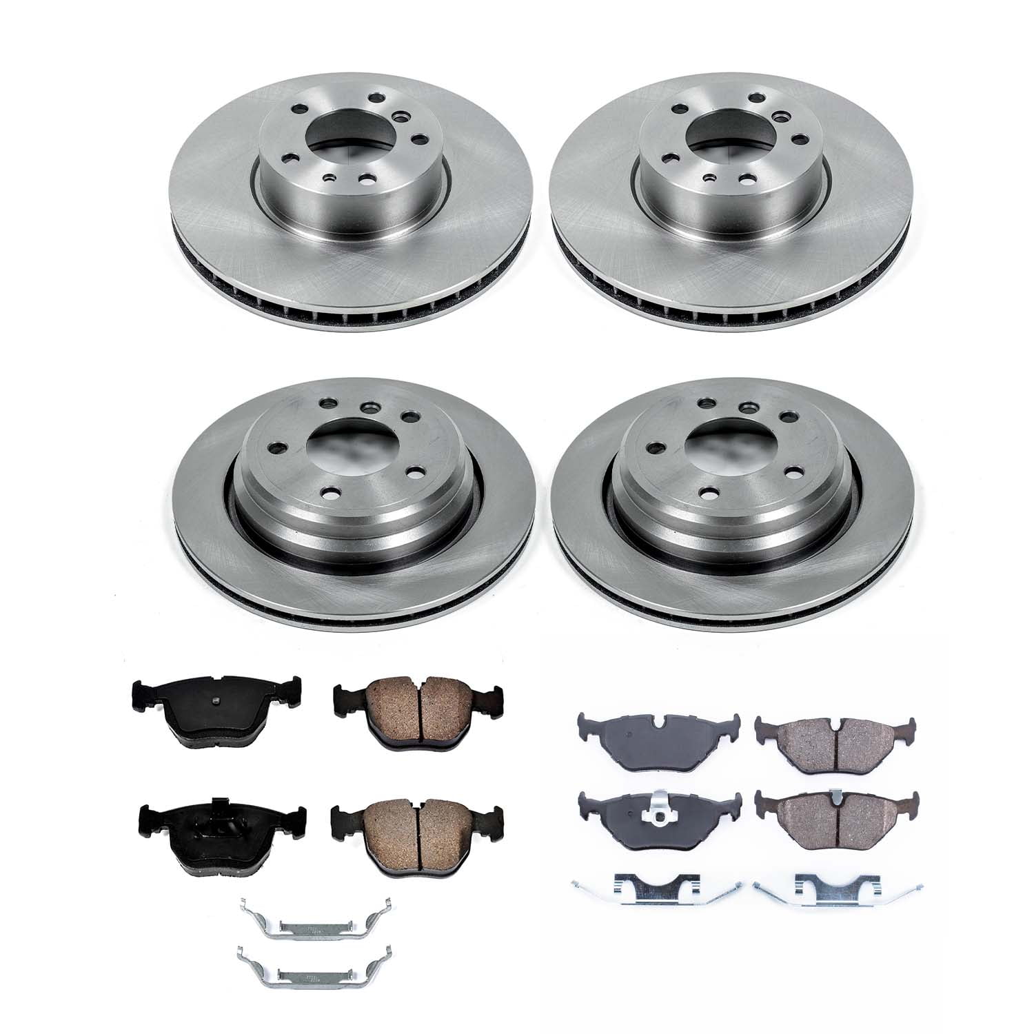 Ultimate Brakes Front and Rear Ceramic Brake Pad and Rotor Kit with ...