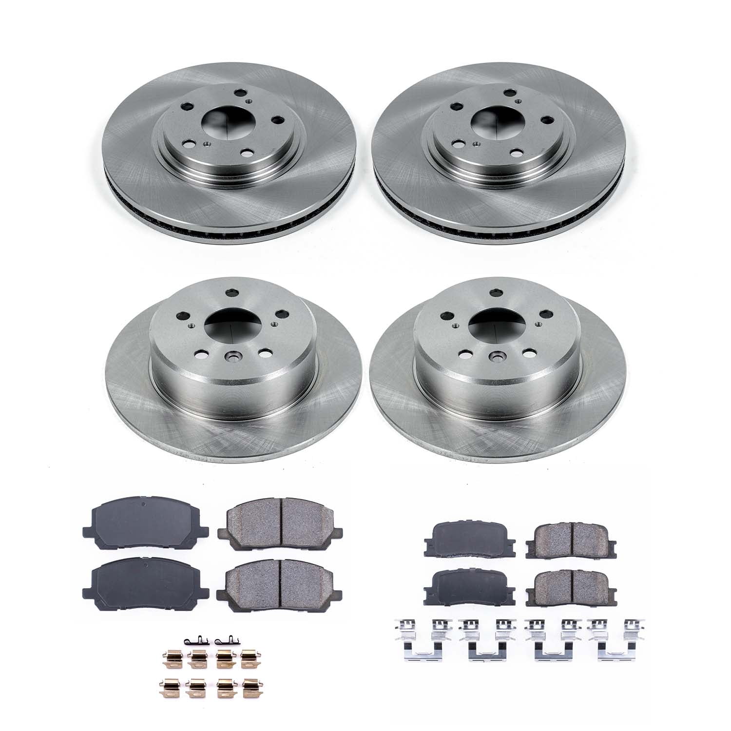 Ultimate Brakes Front and Rear Ceramic Brake Pad and Rotor Kit with ...