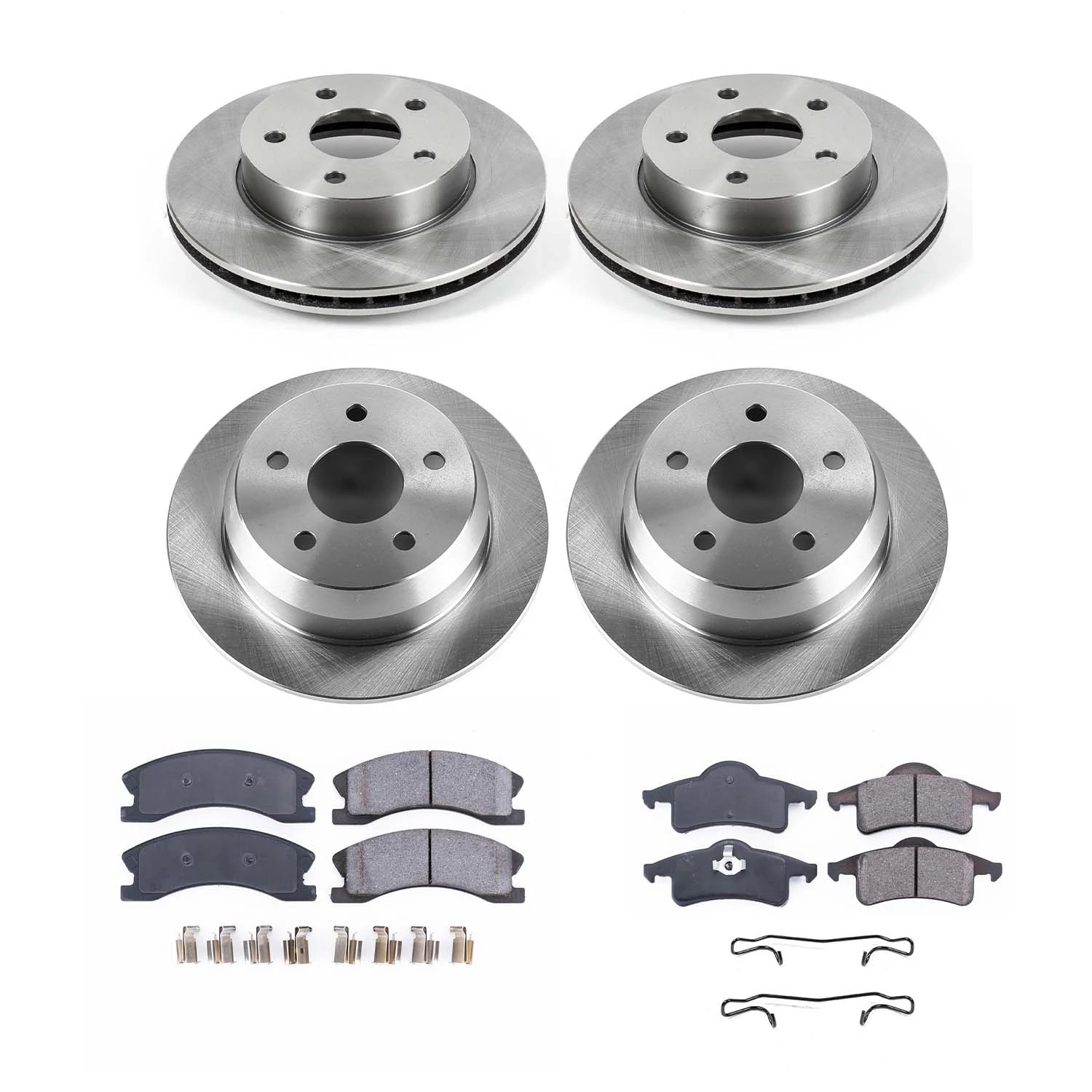 Ultimate Brakes Front and Rear Ceramic Brake Pad and Rotor Kit with ...