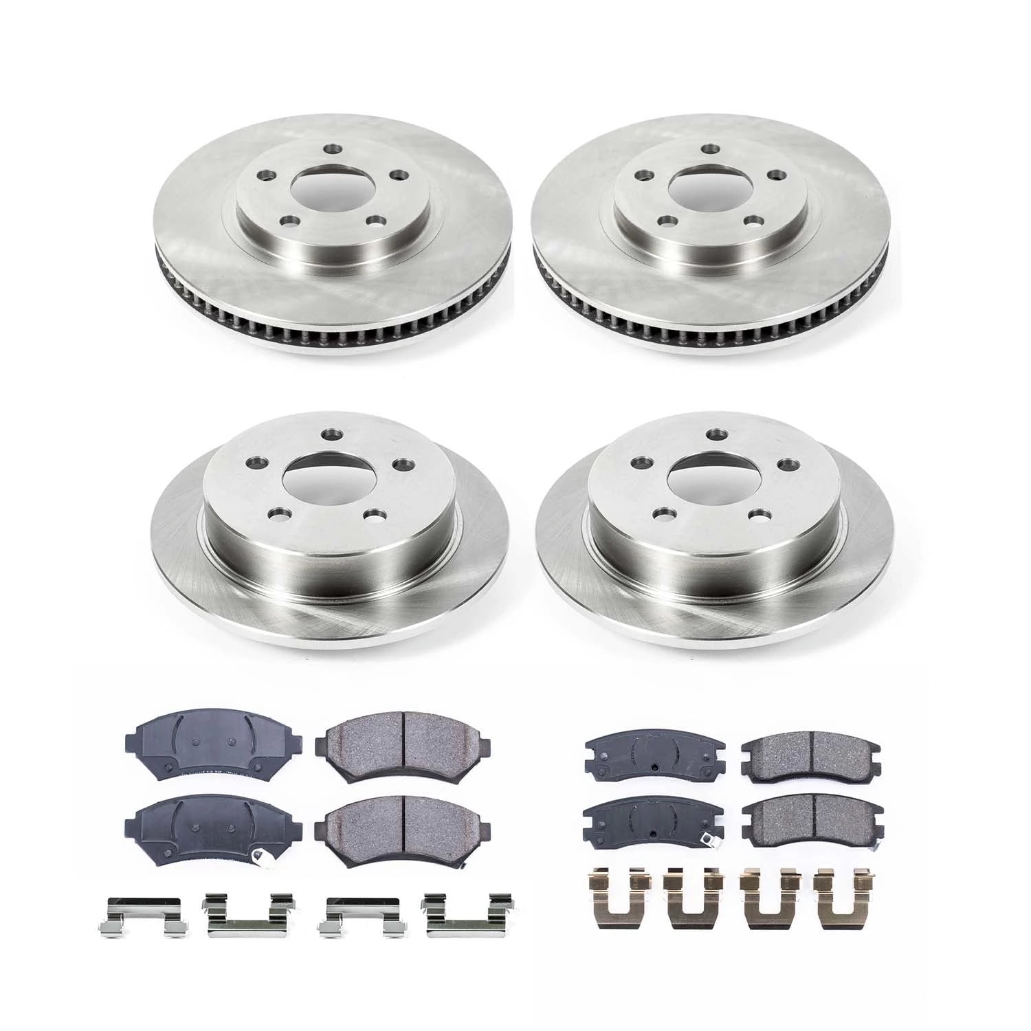 Ultimate Brakes Front and Rear Semi-Metallic Brake Pad and Rotor Kit ...