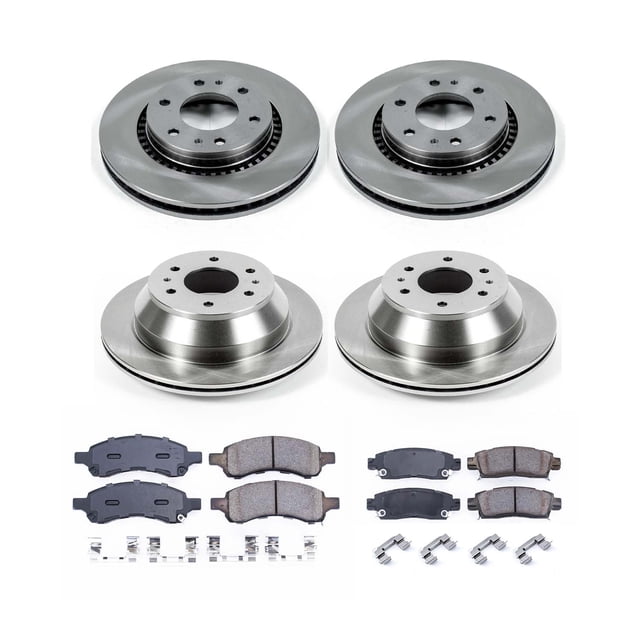 Ultimate Brakes Front and Rear Semi-Metallic Brake Pad and Rotor Kit ...