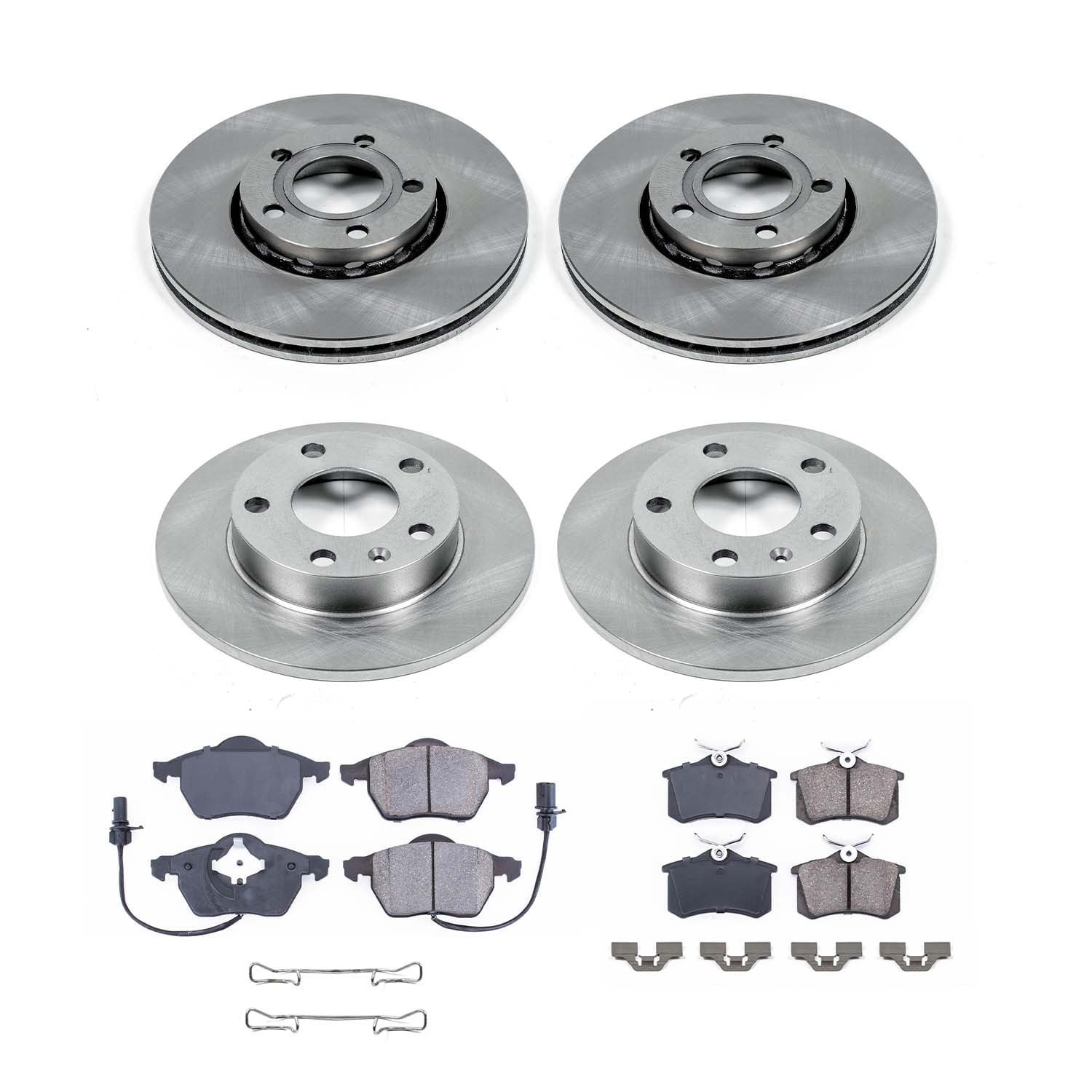 Ultimate Brakes Front and Rear Semi-Metallic Brake Pad and Rotor Kit ...