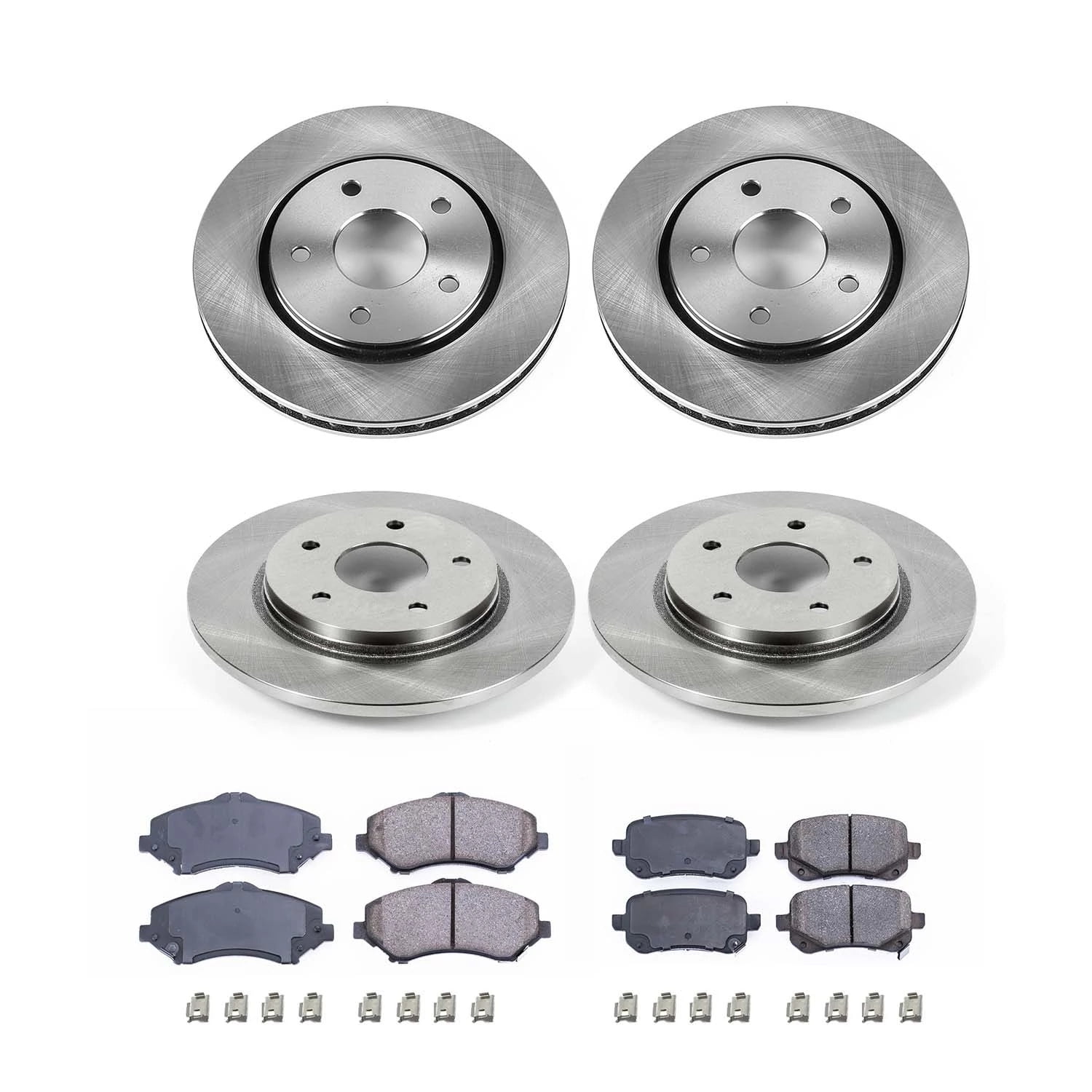 Ultimate Brakes Front and Rear Semi-Metallic Brake Pad and Rotor Kit ...