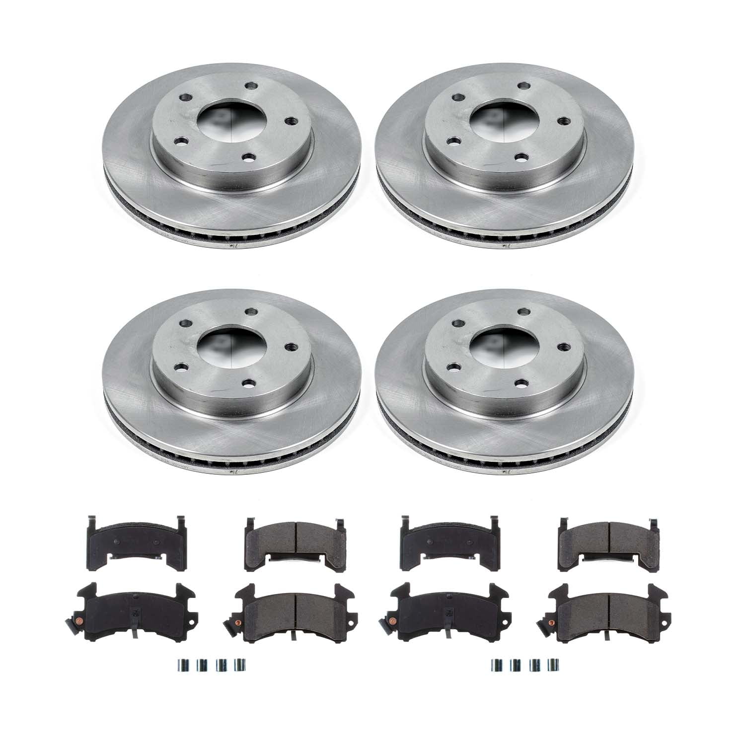 Ultimate Brakes Front and Rear Semi-Metallic Brake Pad and Rotor Kit ...