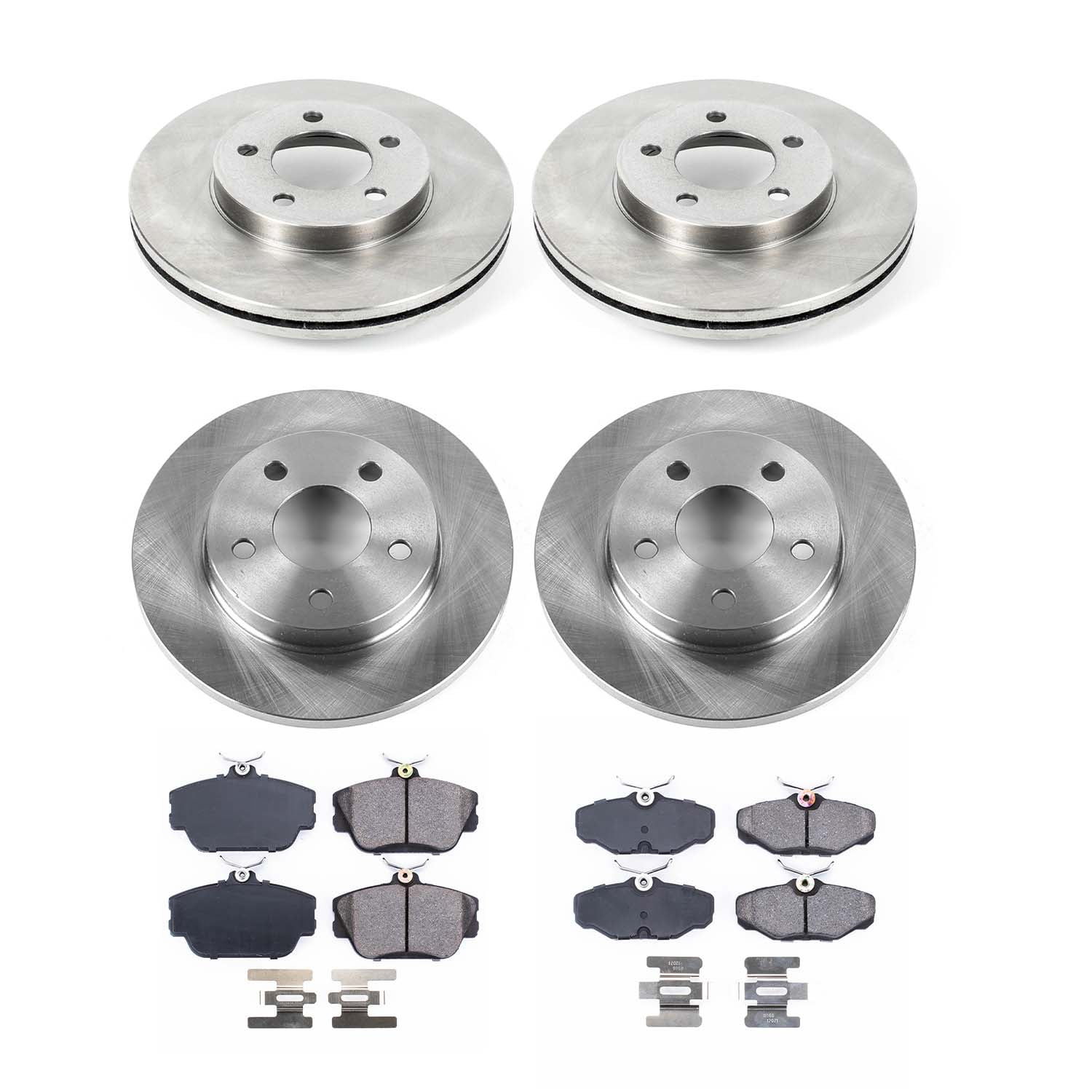 Ultimate Brakes Front and Rear Semi-Metallic Brake Pad and Rotor Kit ...