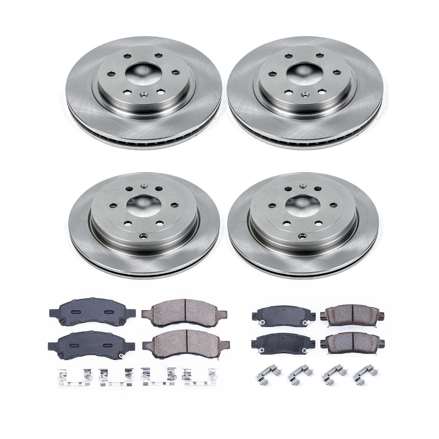 Ultimate Brakes Front and Rear Semi-Metallic Brake Pad and Rotor Kit ...
