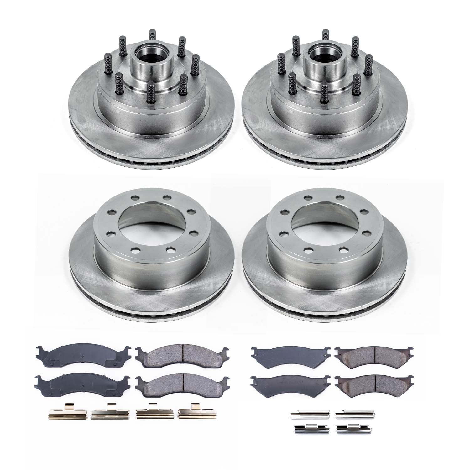 Ultimate Brakes Front and Rear Semi-Metallic Brake Pad and Rotor Kit ...
