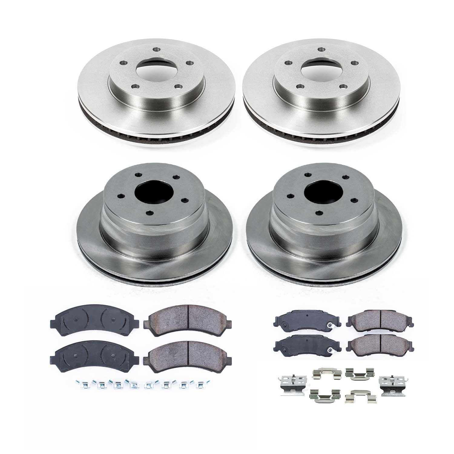Ultimate Brakes Front and Rear Semi-Metallic Brake Pad and Rotor Kit ...
